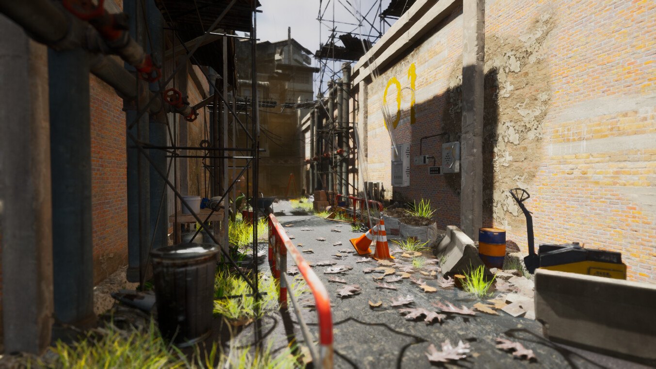 ArtStation - Abandoned Alley | Unreal Engine 5 | Lumen