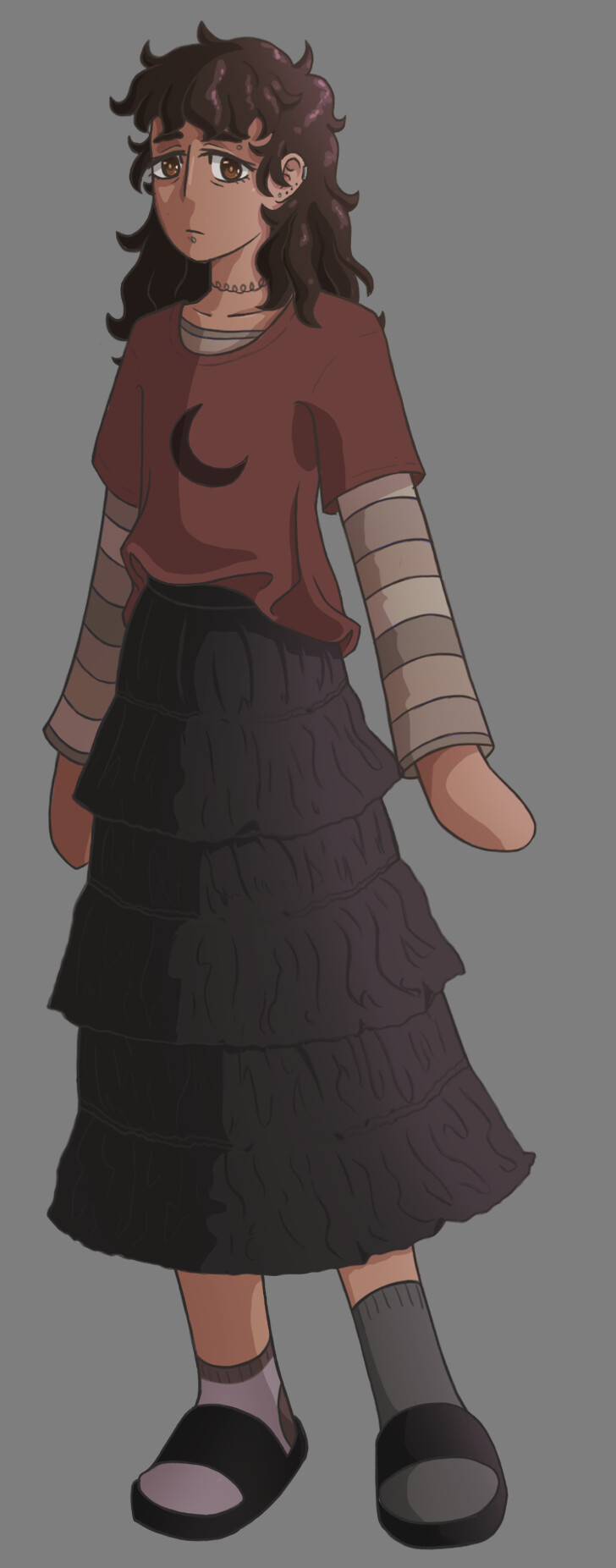 ArtStation - character design 1- modern alt/goth inspired