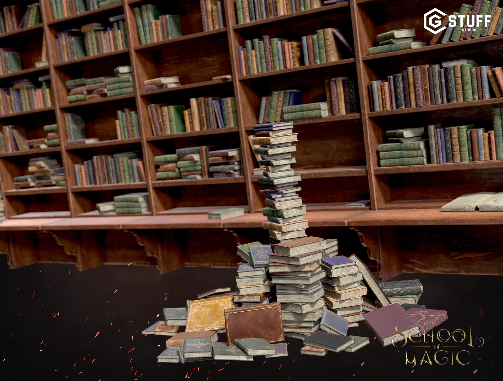 CGStuff Studios - Bookshelf