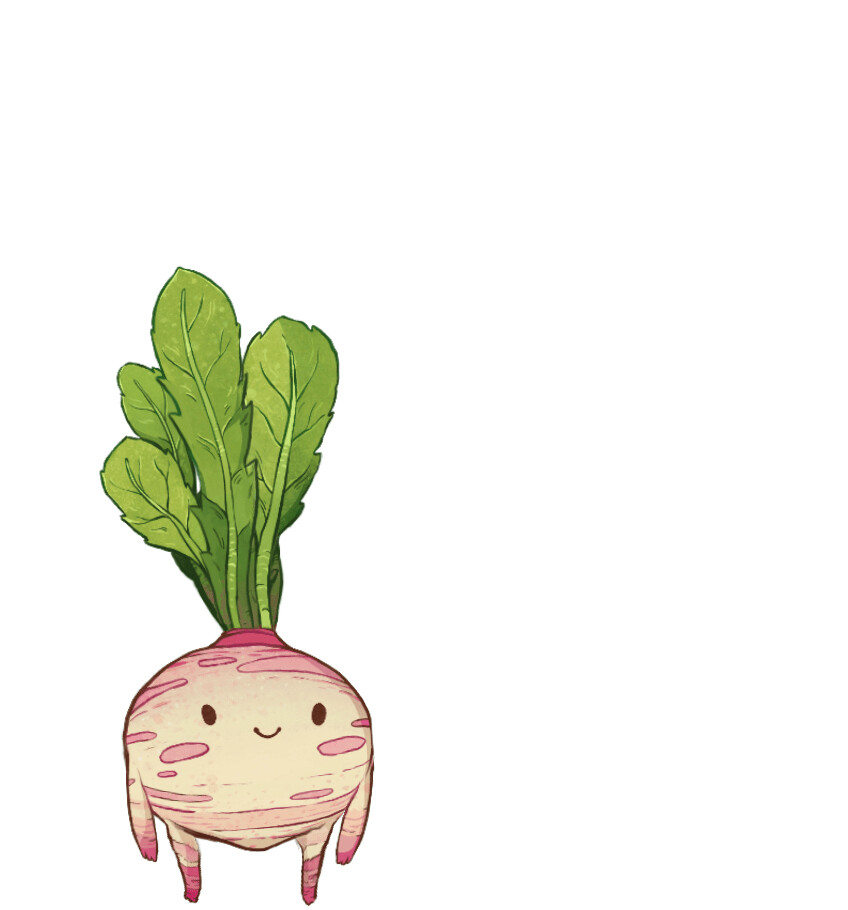 ArtStation - Some animations for cute Radish, art by Johanna Forster