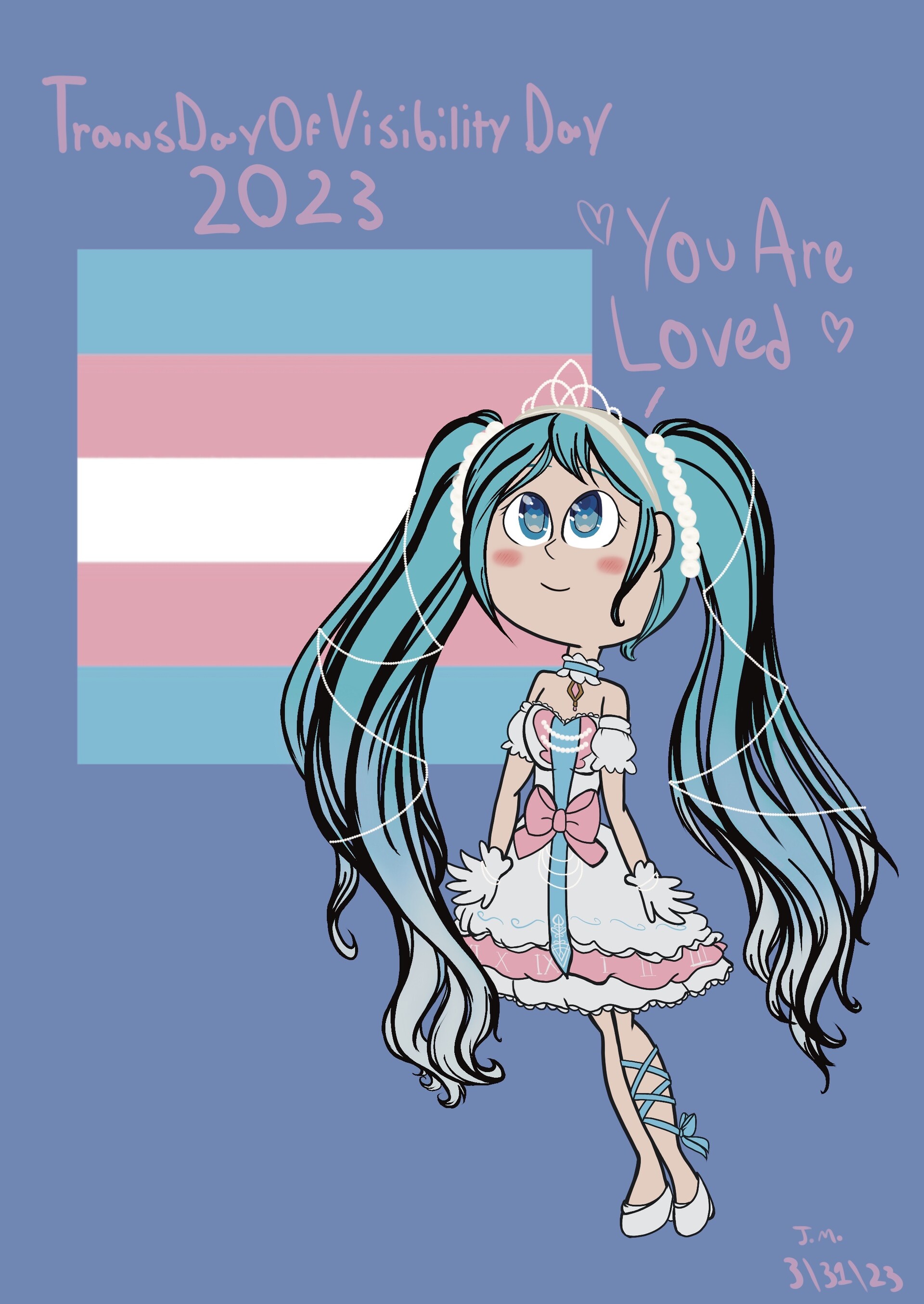 ArtStation - Trans Day of Visibility Day 2023 featuring Hatsune Miku