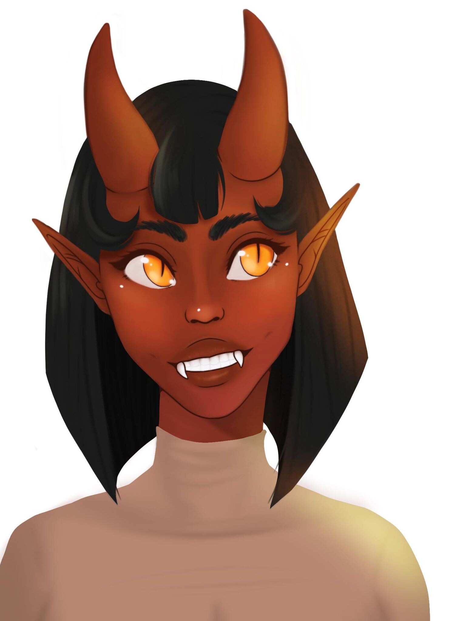 ArtStation - Tiefling portrait