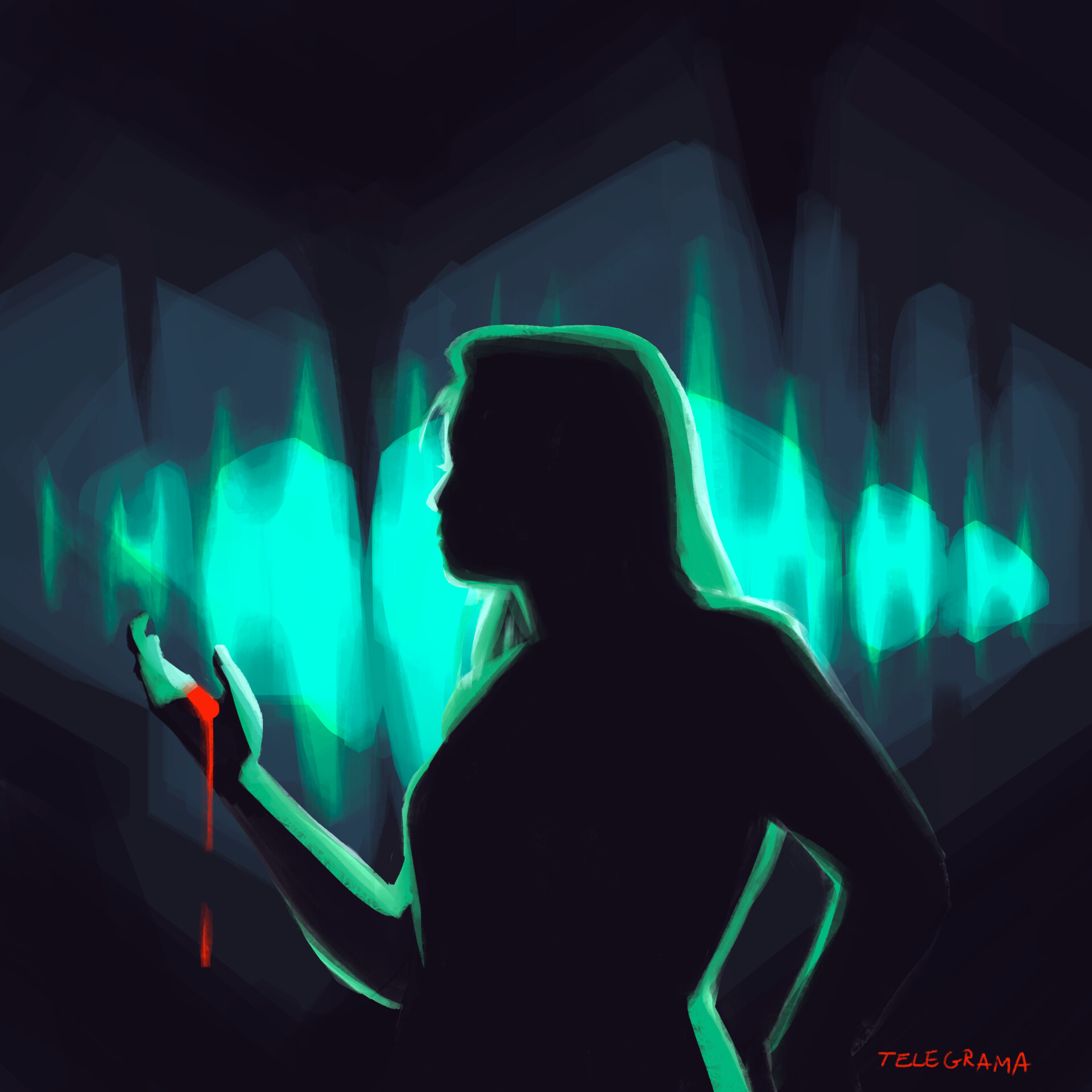 ArtStation - Shark teeth (poster art)