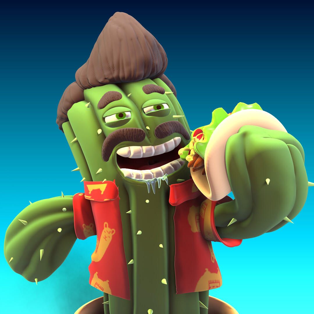 ArtStation - Cactus - Concept by : @doinforlove