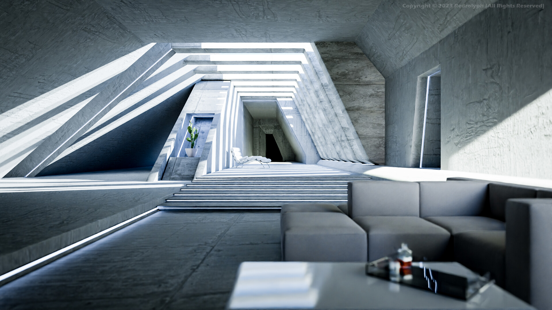 ArtStation - Brutalist Penthouse