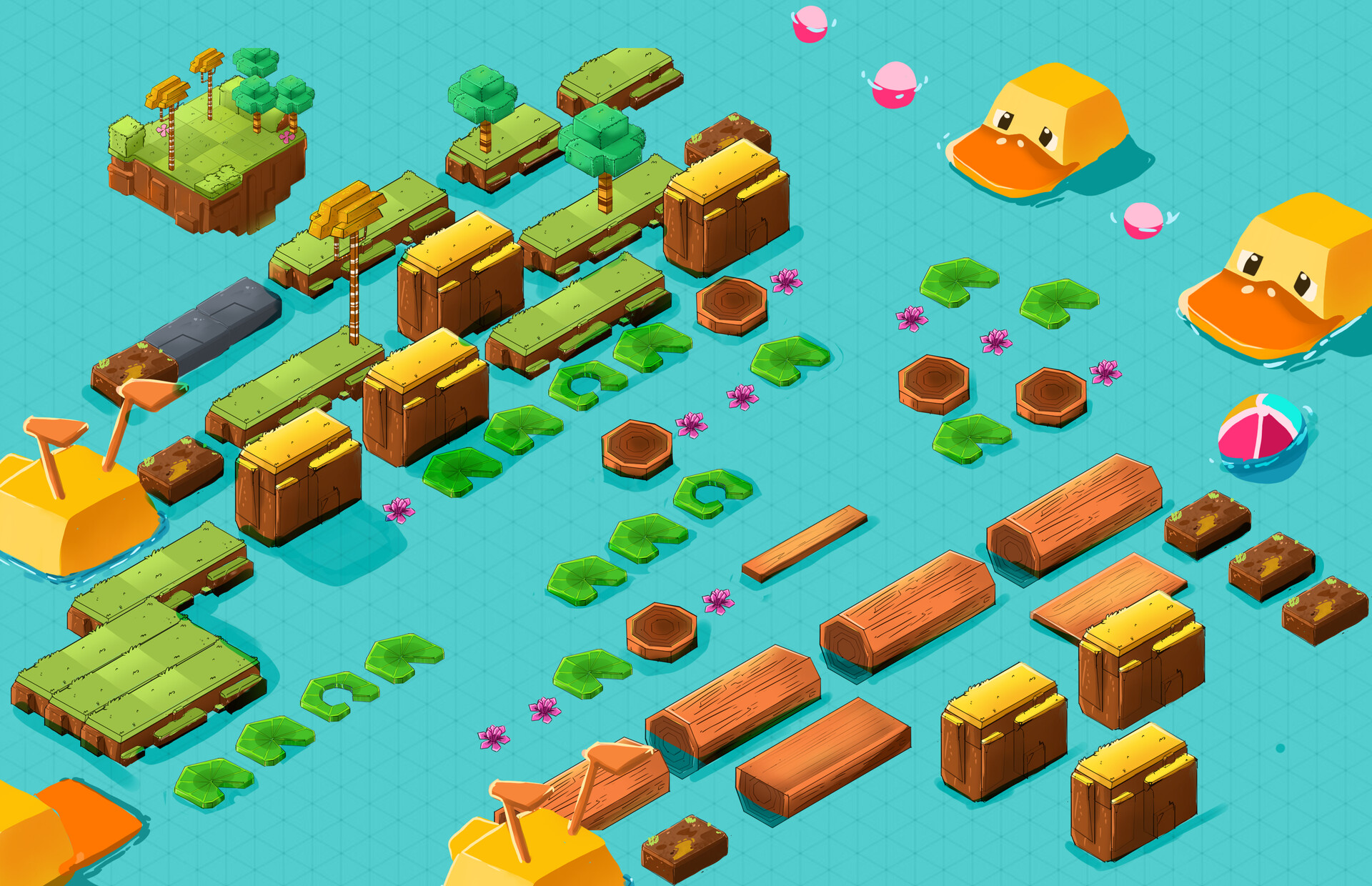 ArtStation - Scenary Jumping Blocks