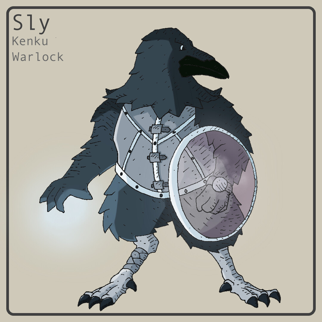 ArtStation - [DND] Kenku Warlock