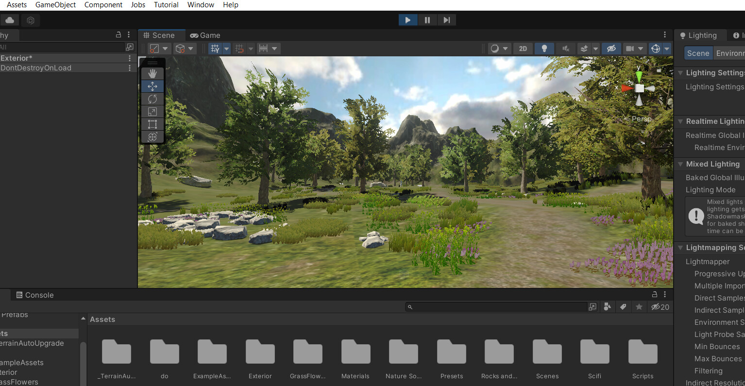 ArtStation - Unity Train Forest Environment #unity #light baking