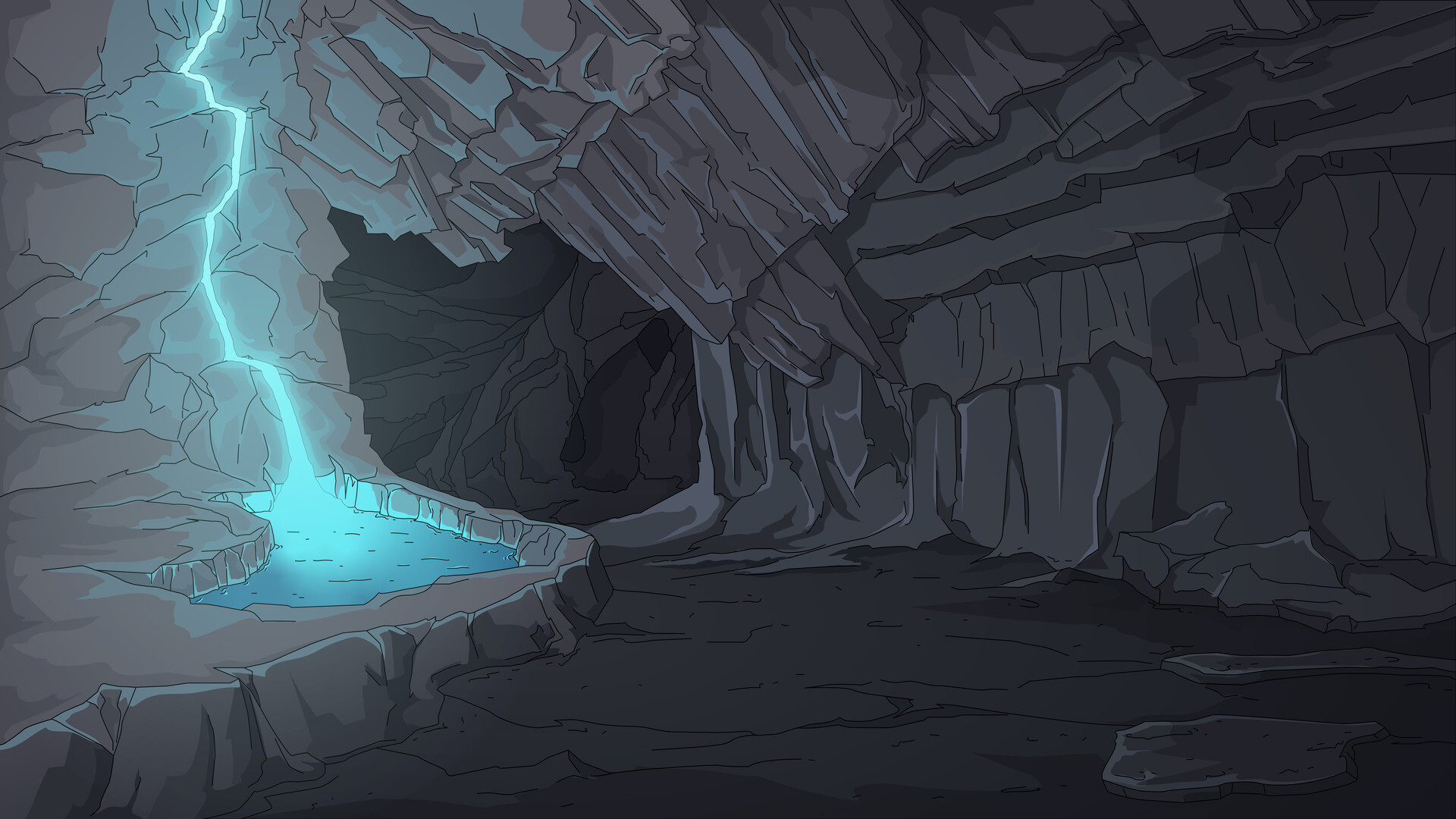 ArtStation - Mimir's Cave inside