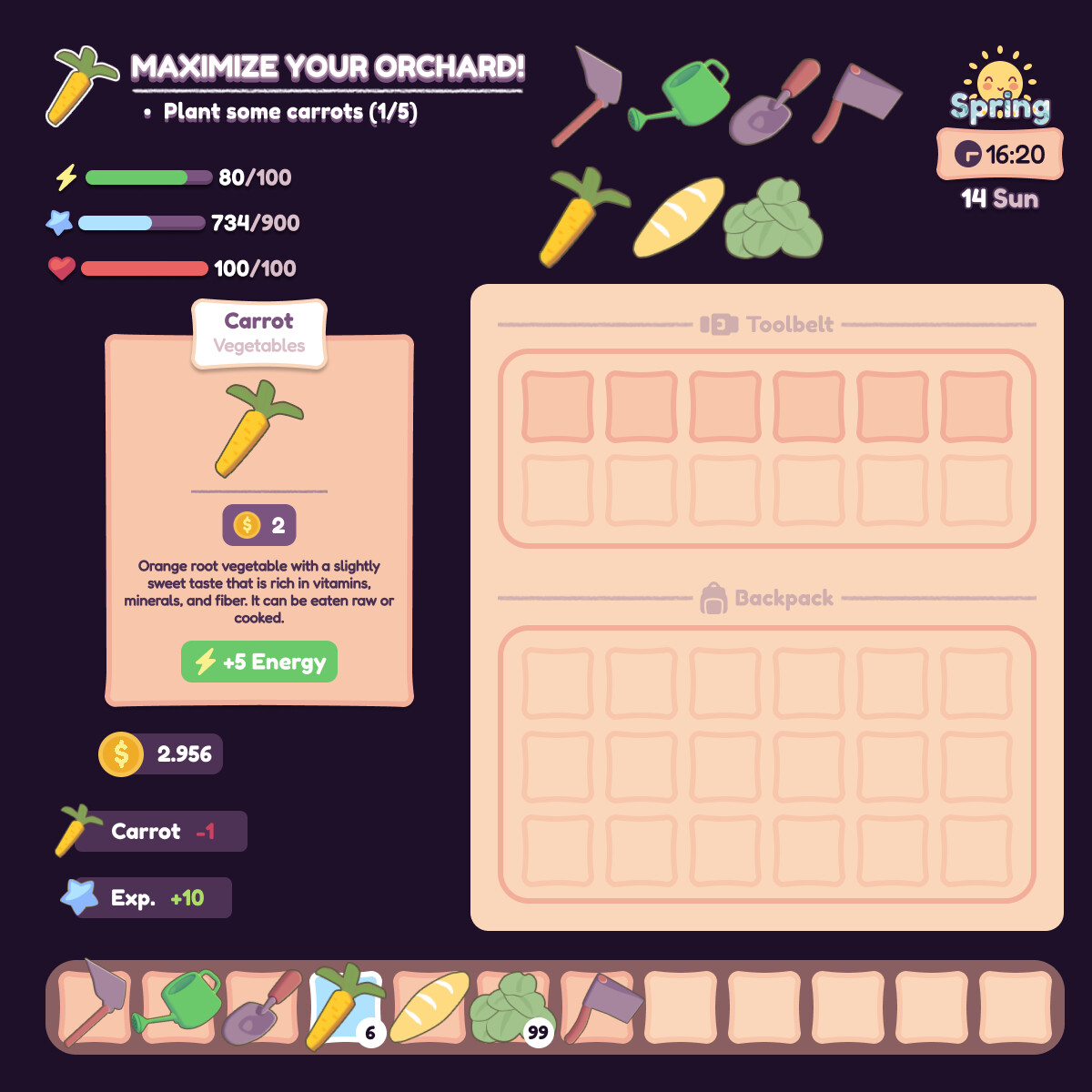 ArtStation - UI Art Test - Cartoon Style