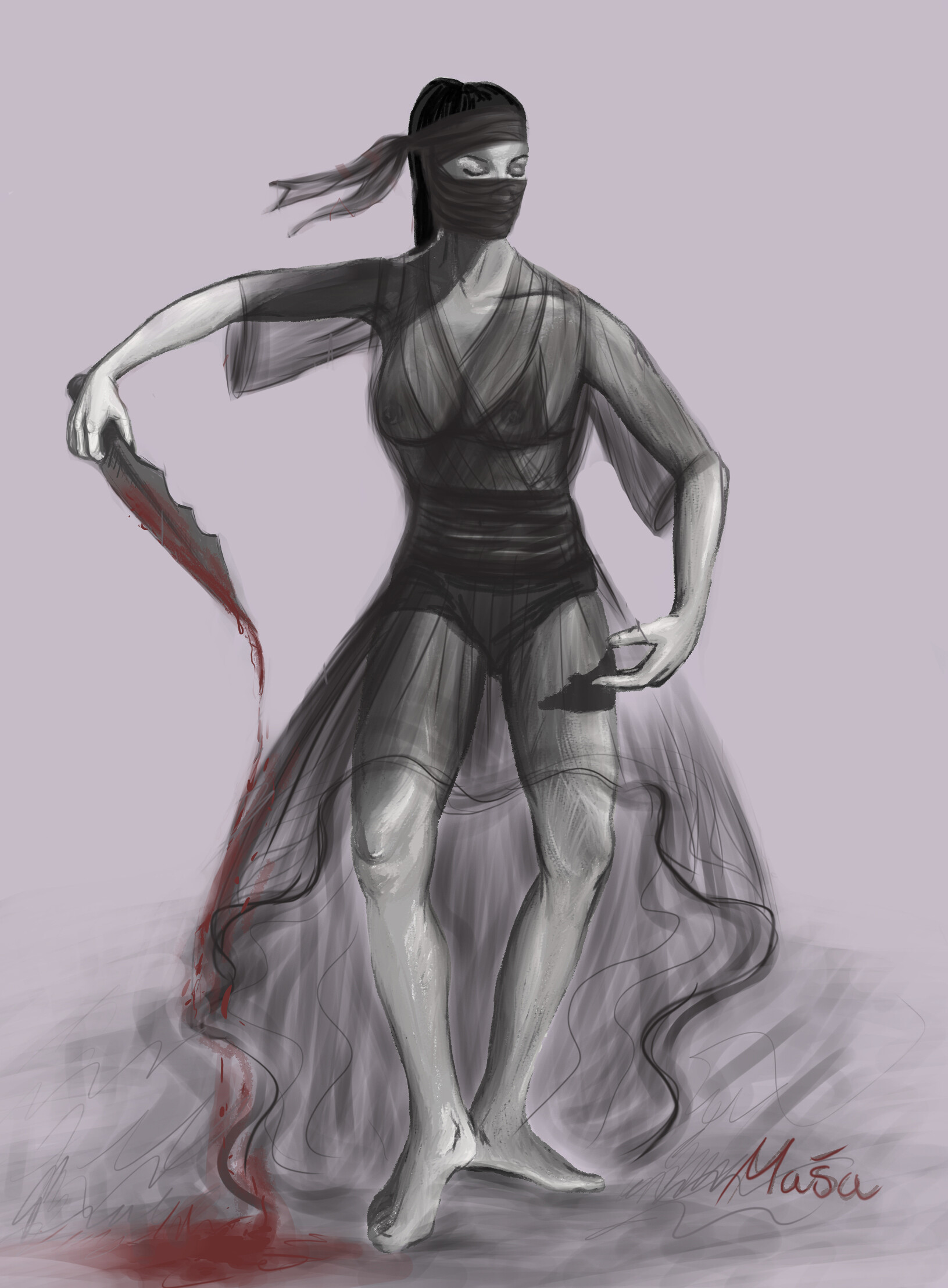 ArtStation - Dancing ninja