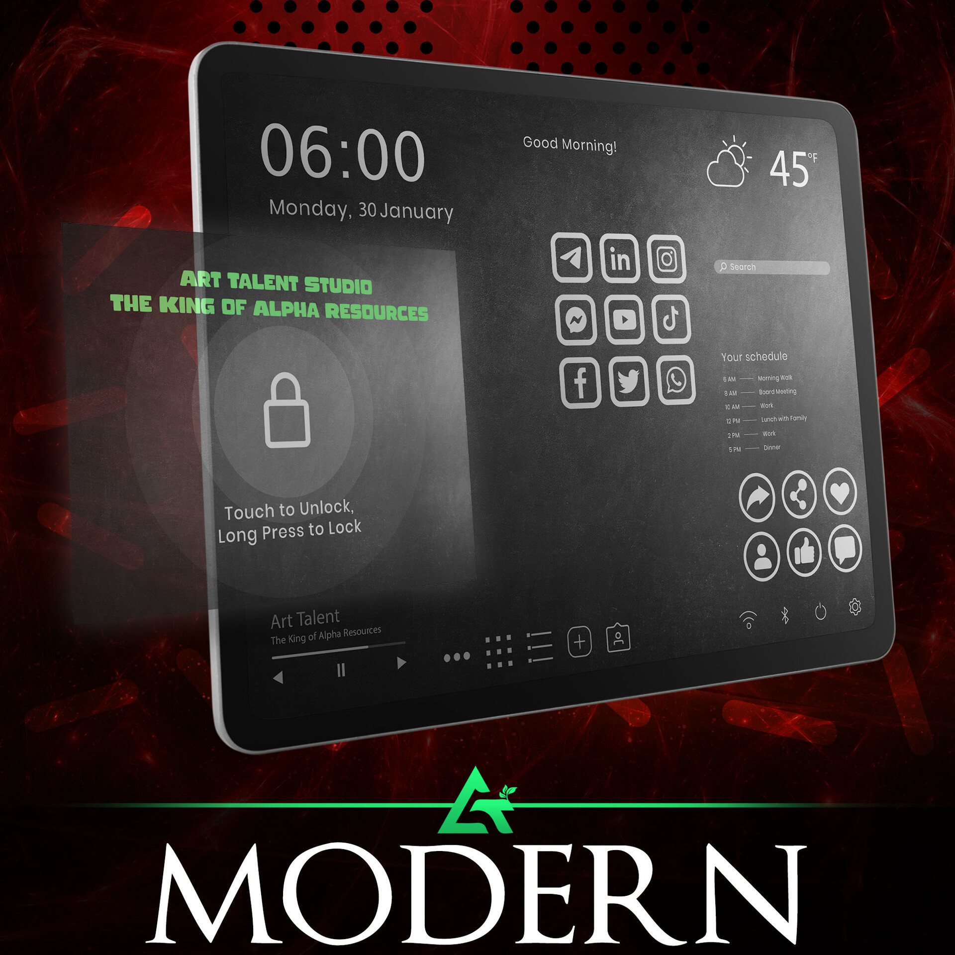 ArtStation - Modern Technology! - 1300 Hand Painted Alpha Modern ...