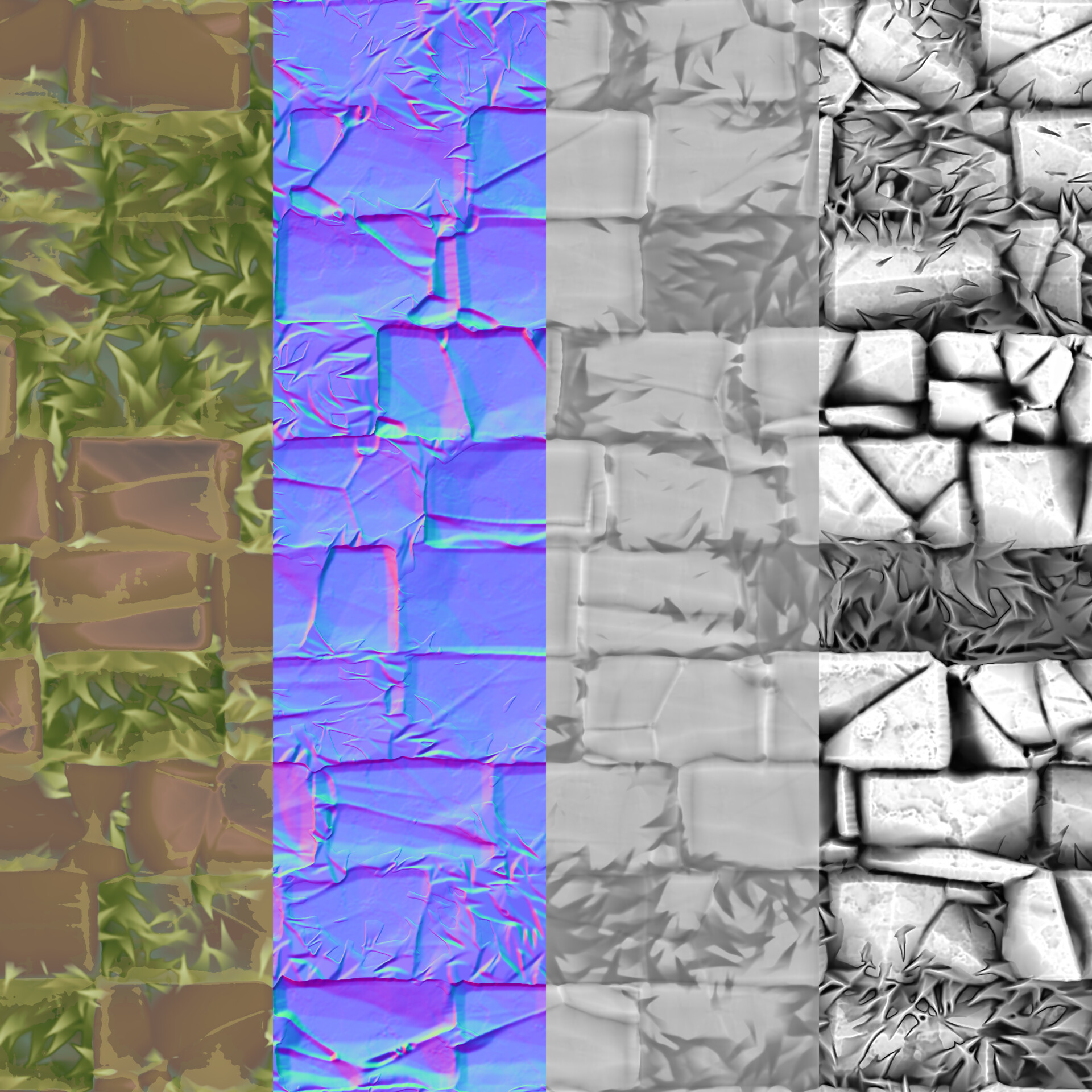 HI Lee - practice stylized brick