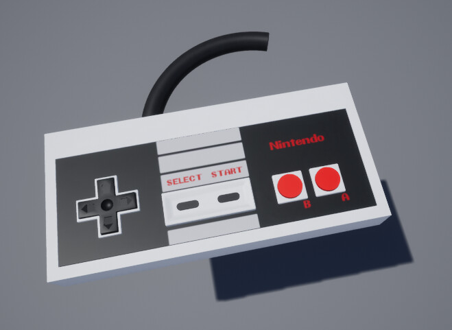 ArtStation - NES Controller (3D Model)