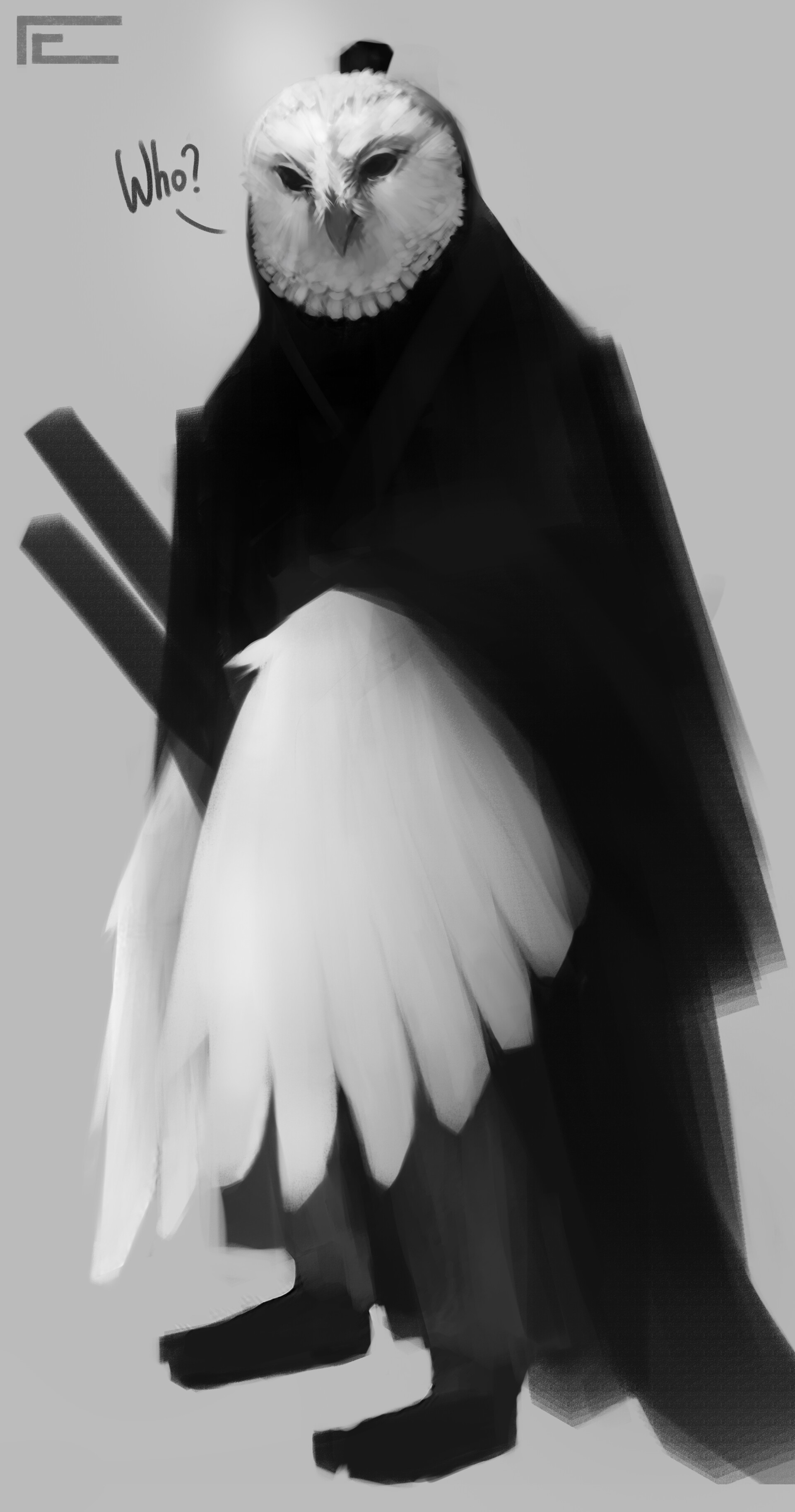 ArtStation - Owl Samurai Quick Draw