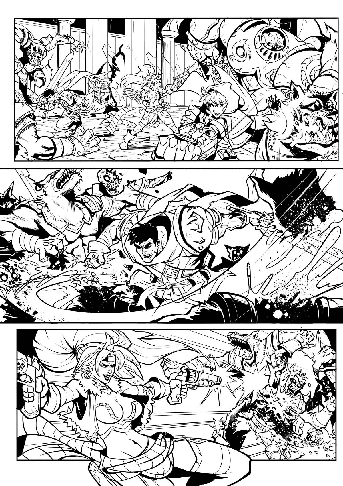 Artstation New Sample Pages Battle Chasers