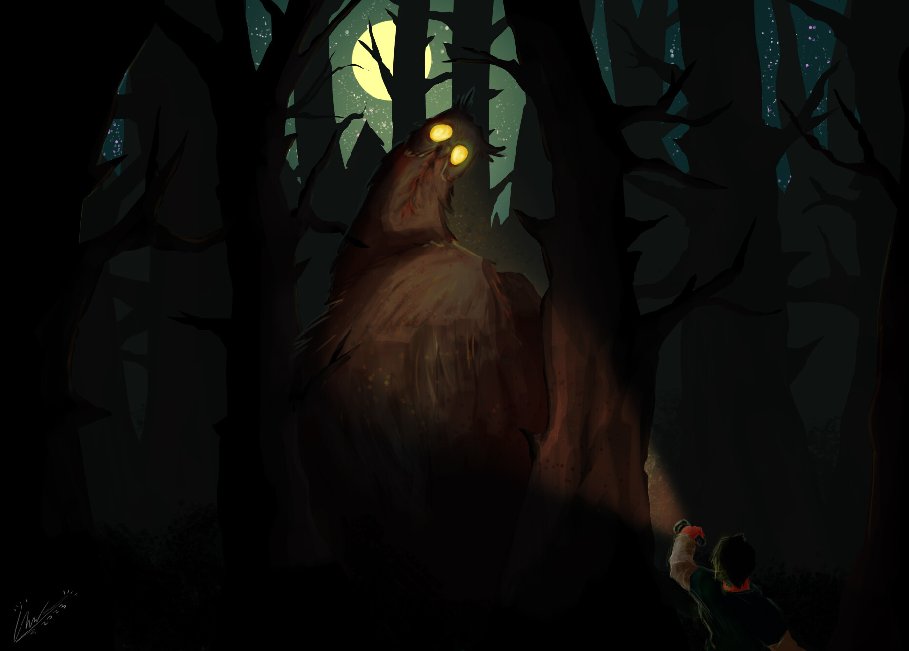 ArtStation - Fear the Owlman