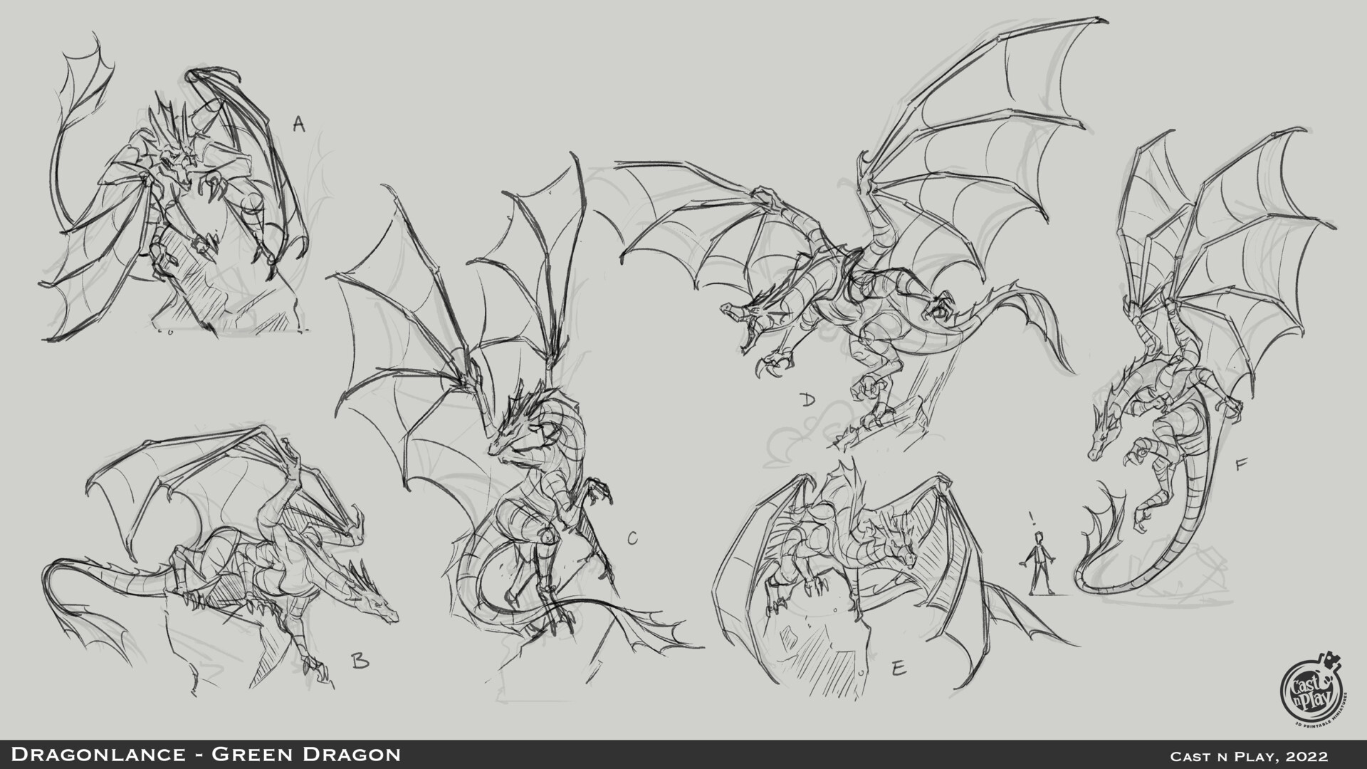 ArtStation - Dragon Sketches