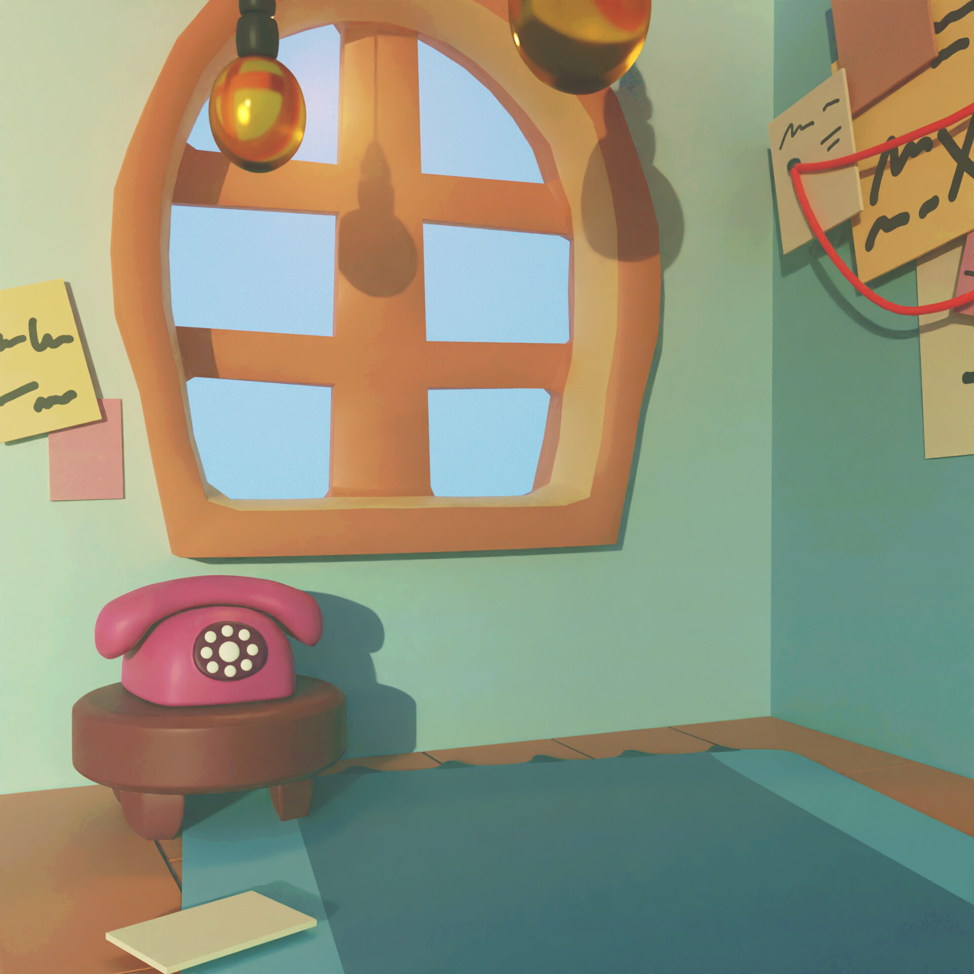 Adam Power - Detective Foxie: Isometric Scene Modelling