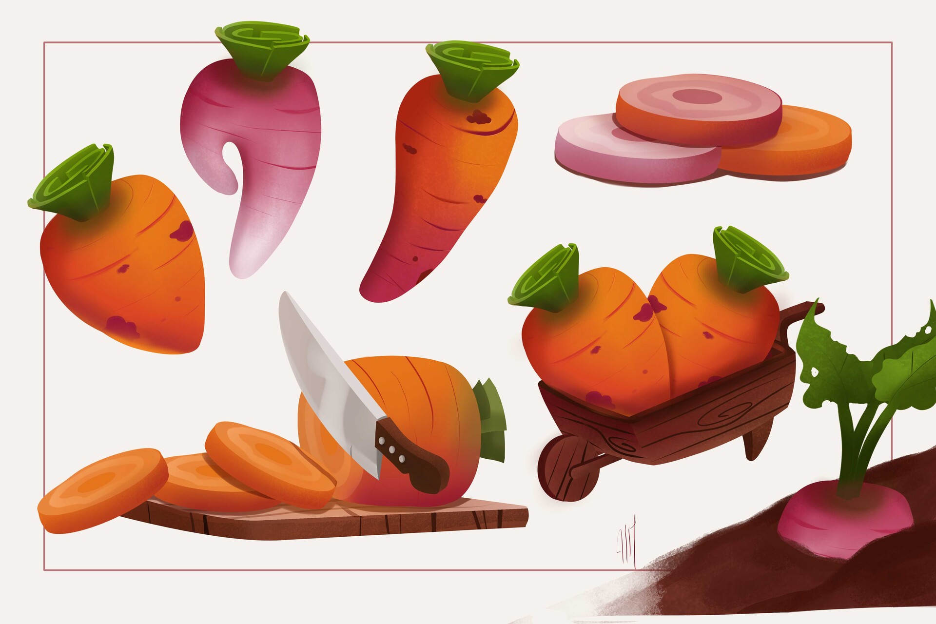 ArtStation - Carrot props