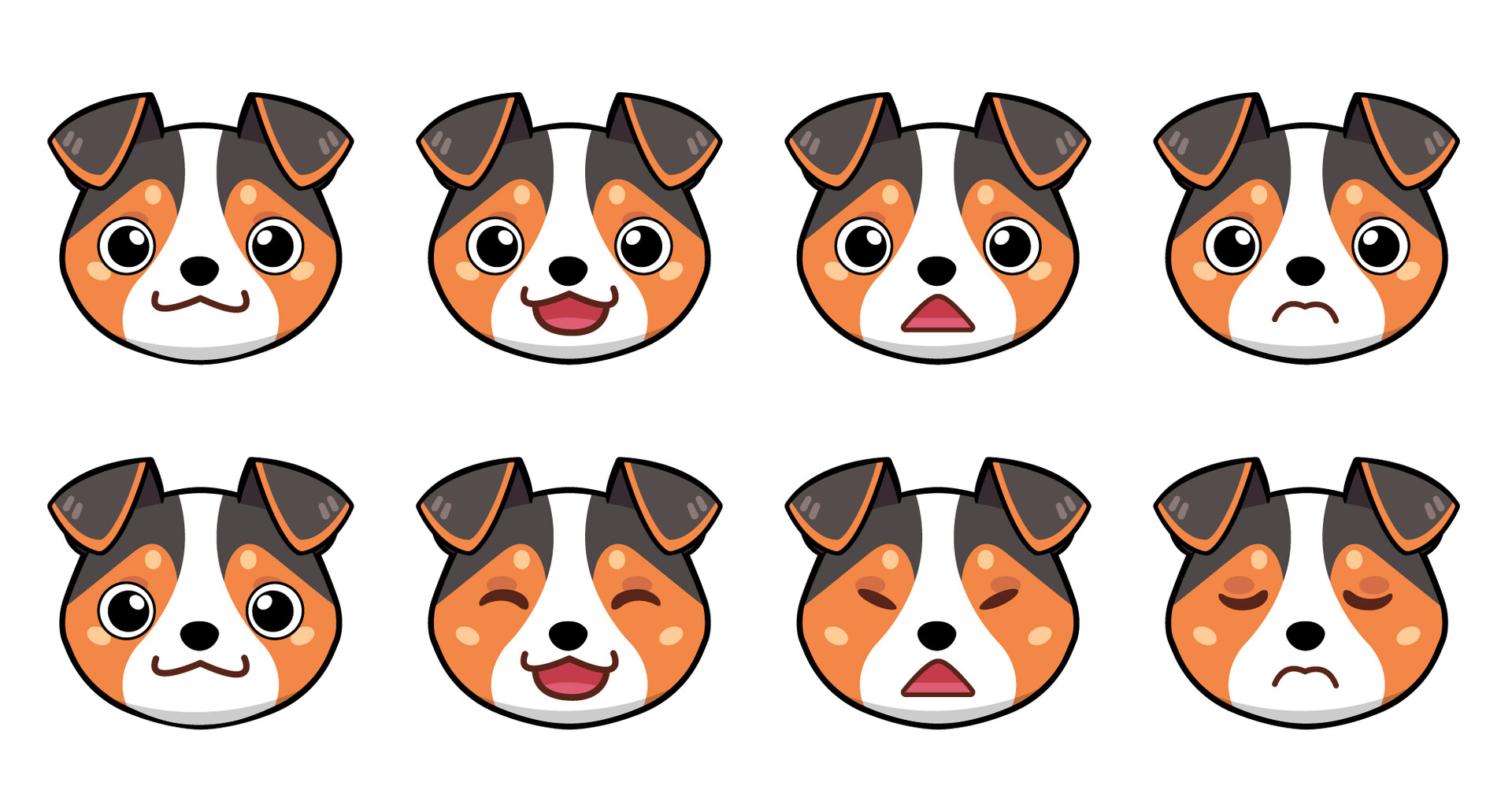 ArtStation - Animals characters faces with different expressions!