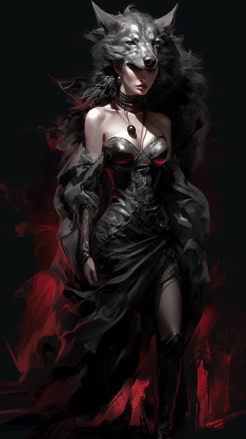 ArtStation - The Power of the Wolf Goddess