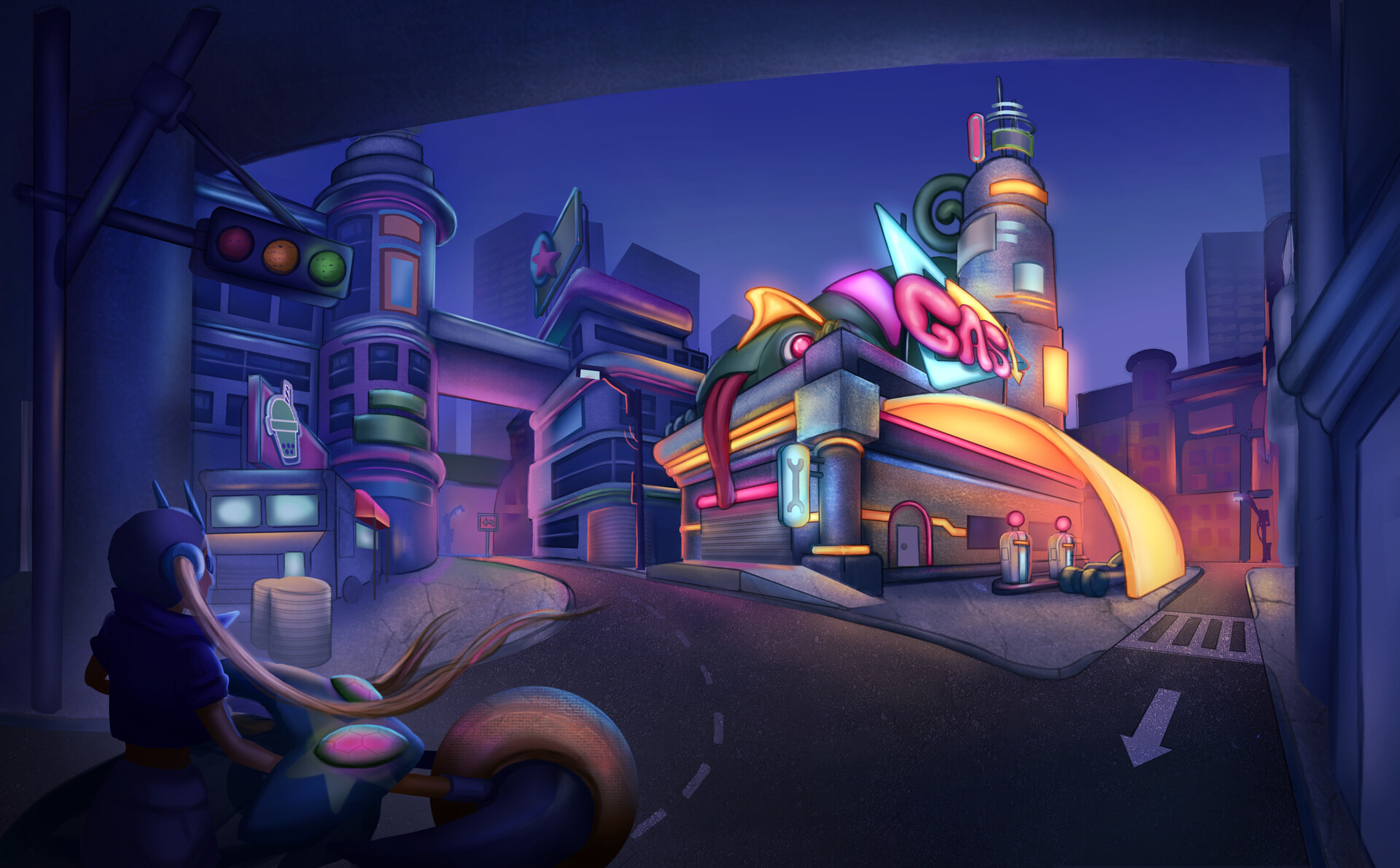 ArtStation - Chroma City - Concept Environment