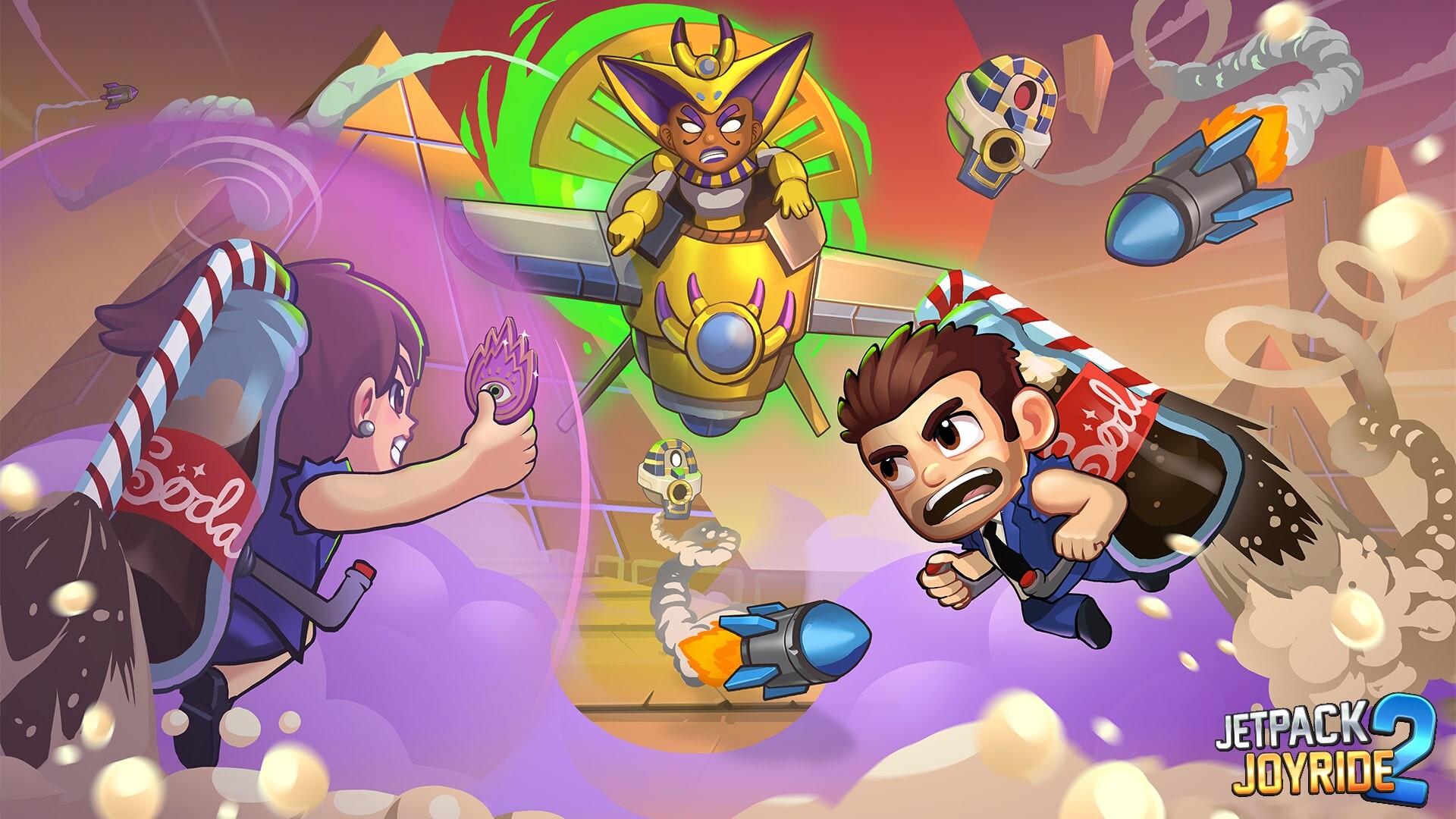 ArtStation - Jetpack Joyride 2 - Queen V Battle Splash Art