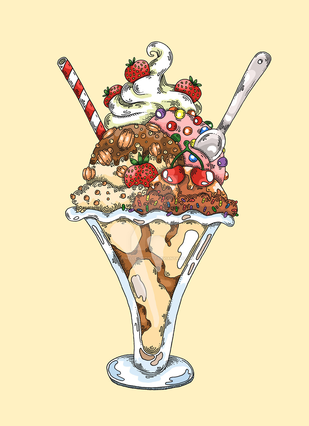 ArtStation - Ice Cream Sundae
