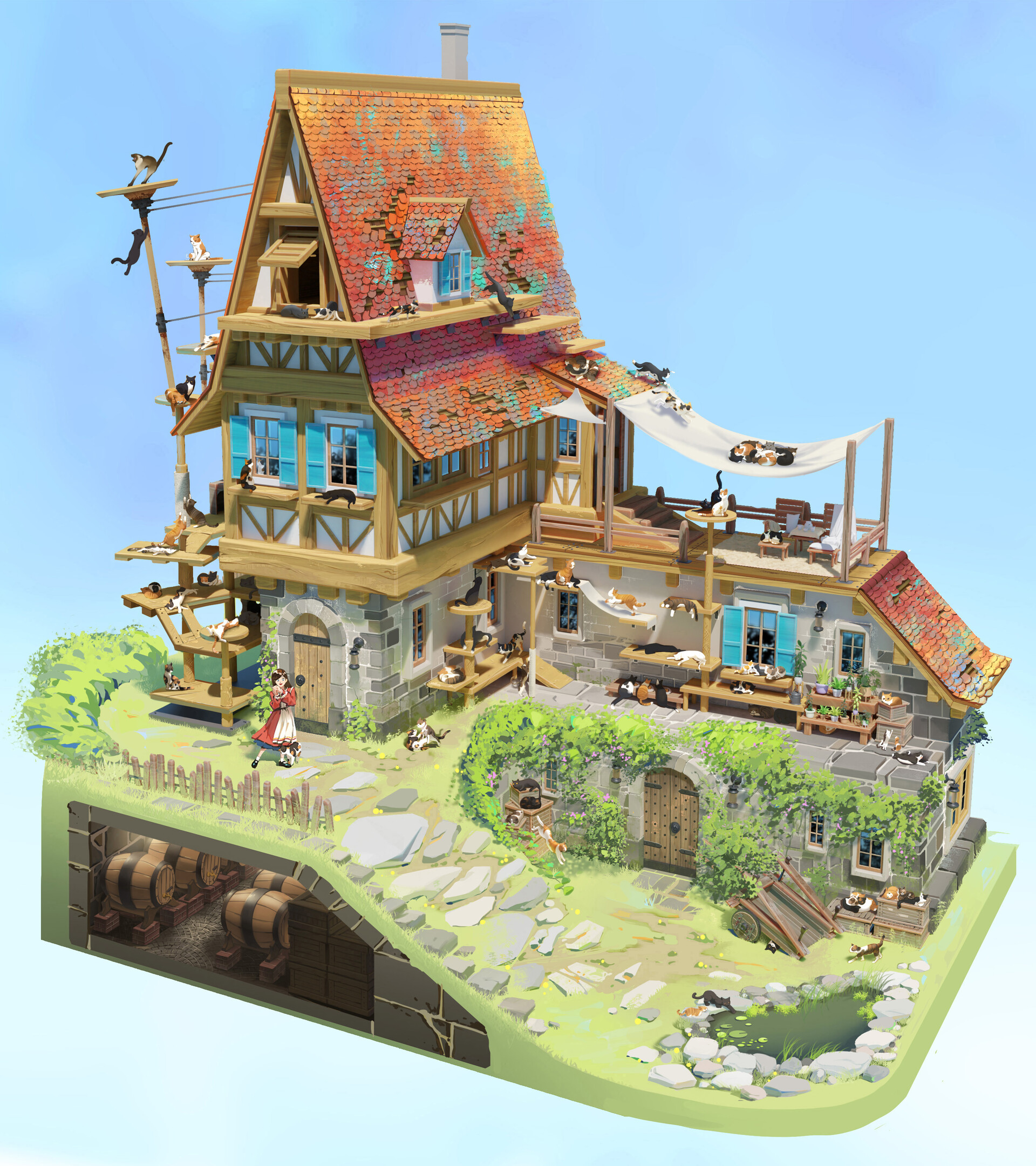 ArtStation - cat house