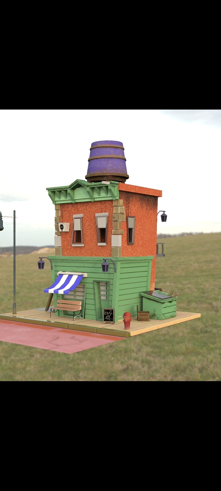 ArtStation - animated 3d house