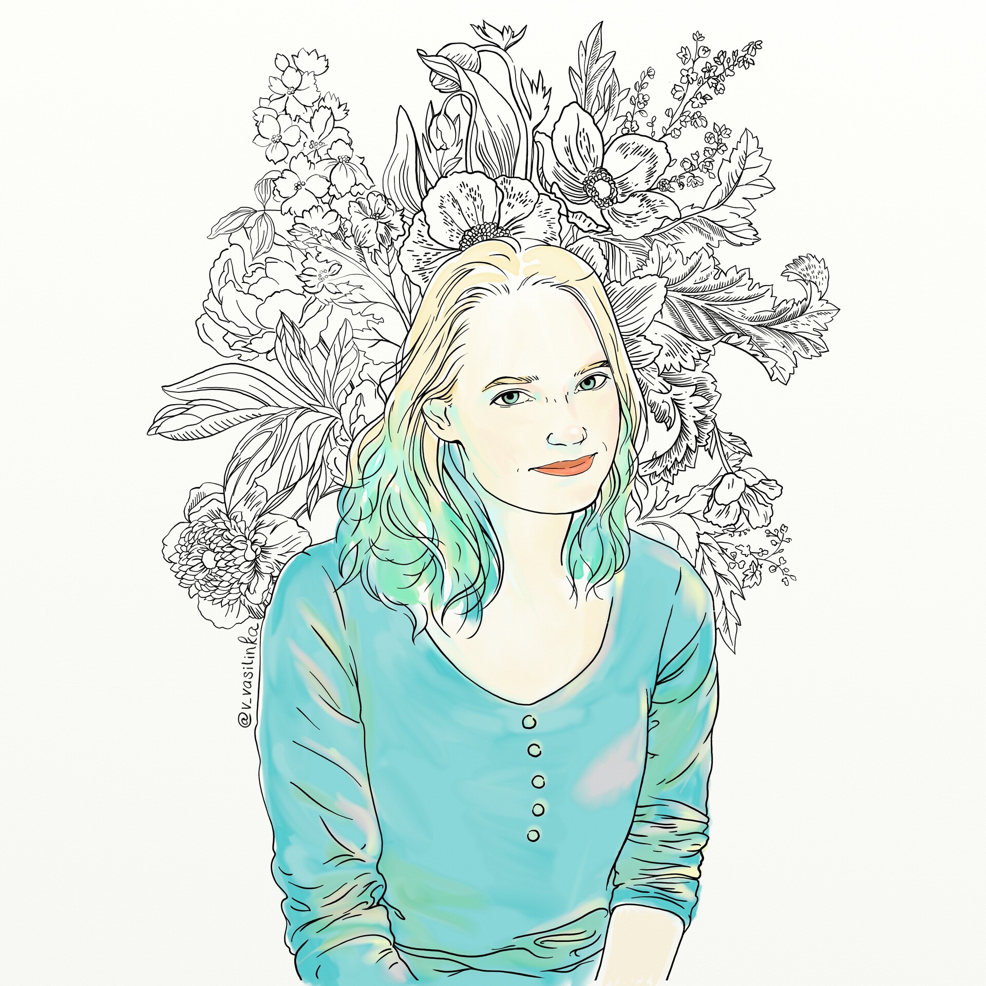 ArtStation - Graphic portraits of people and animals