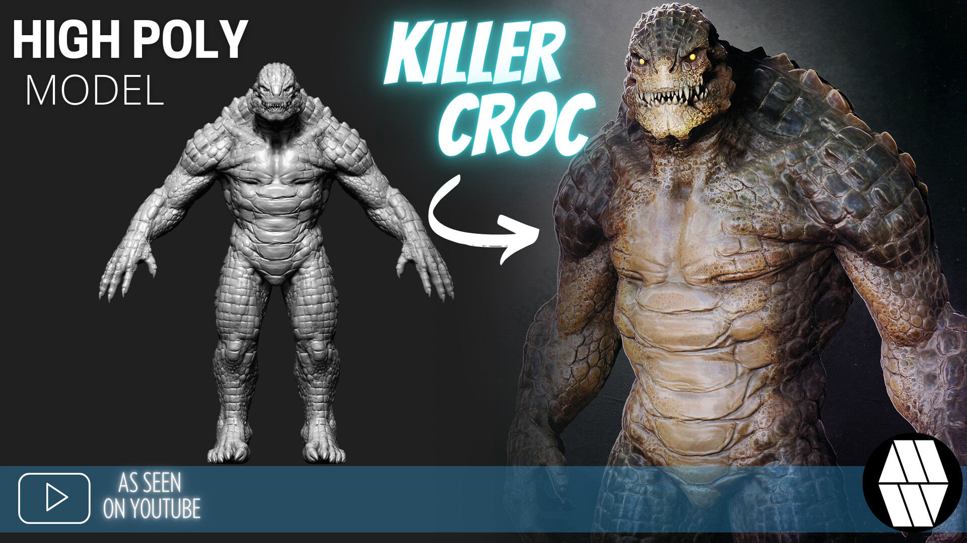 Marcus Whinney - A Monster Calls - 'Killer Croc' Personal Project