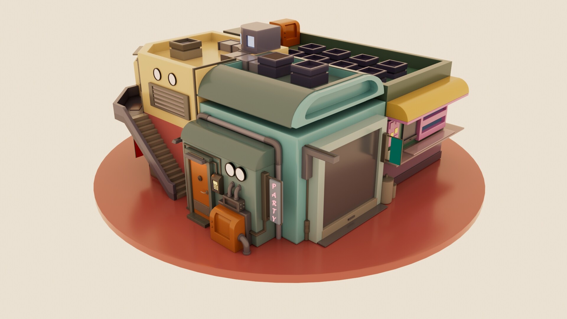 ArtStation - Isometric Buildings