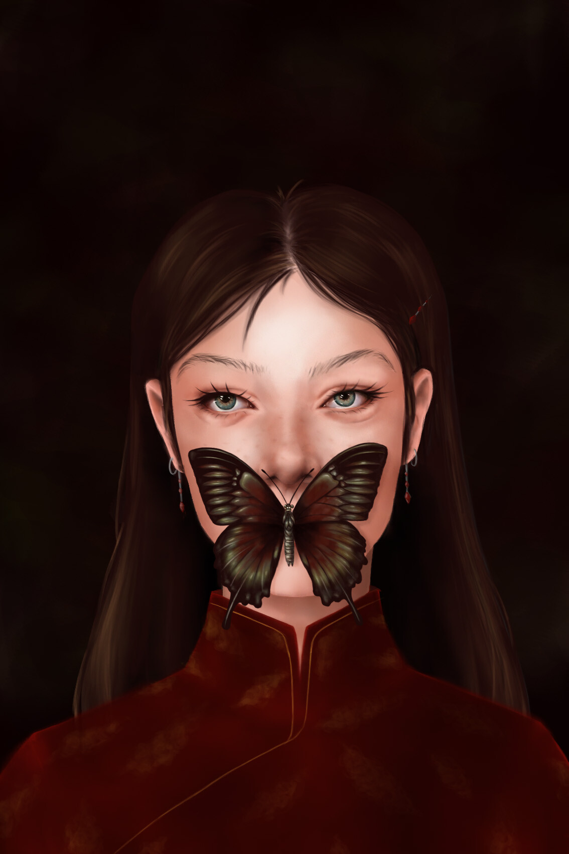 ArtStation - butterfly girl