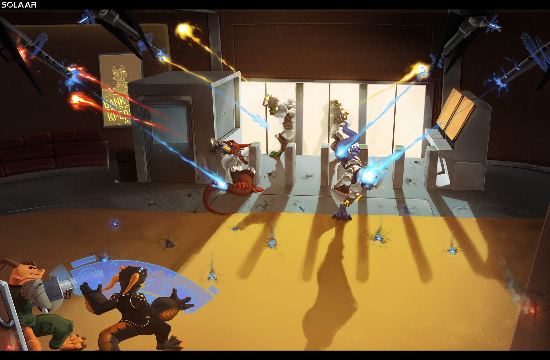 ArtStation - Attack on the facility