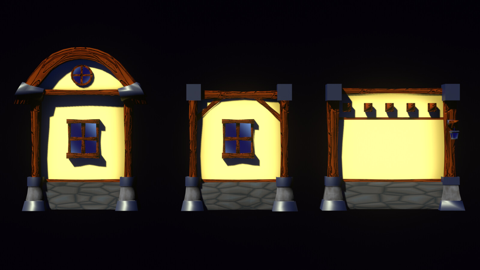 ilyu.ziya - 3D Stylized Modular Fantasy House | 3D Blender