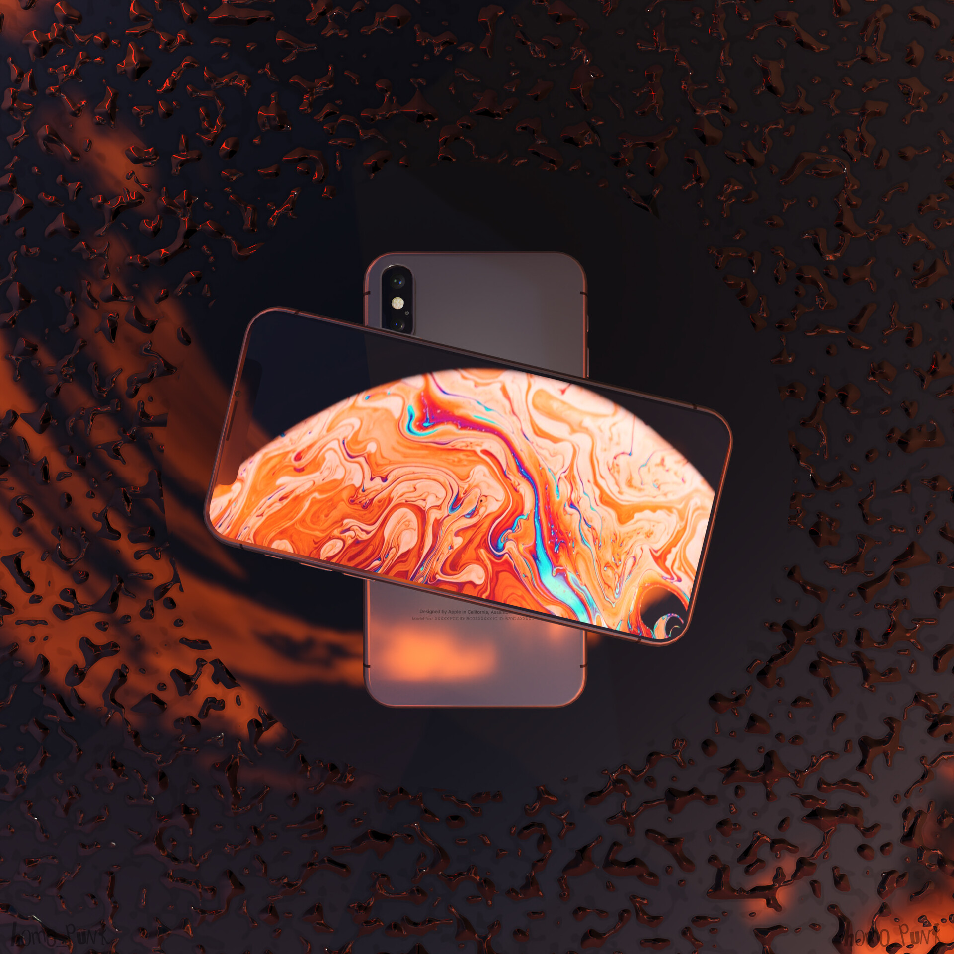 ArtStation - iPhone X/ 3d visualization