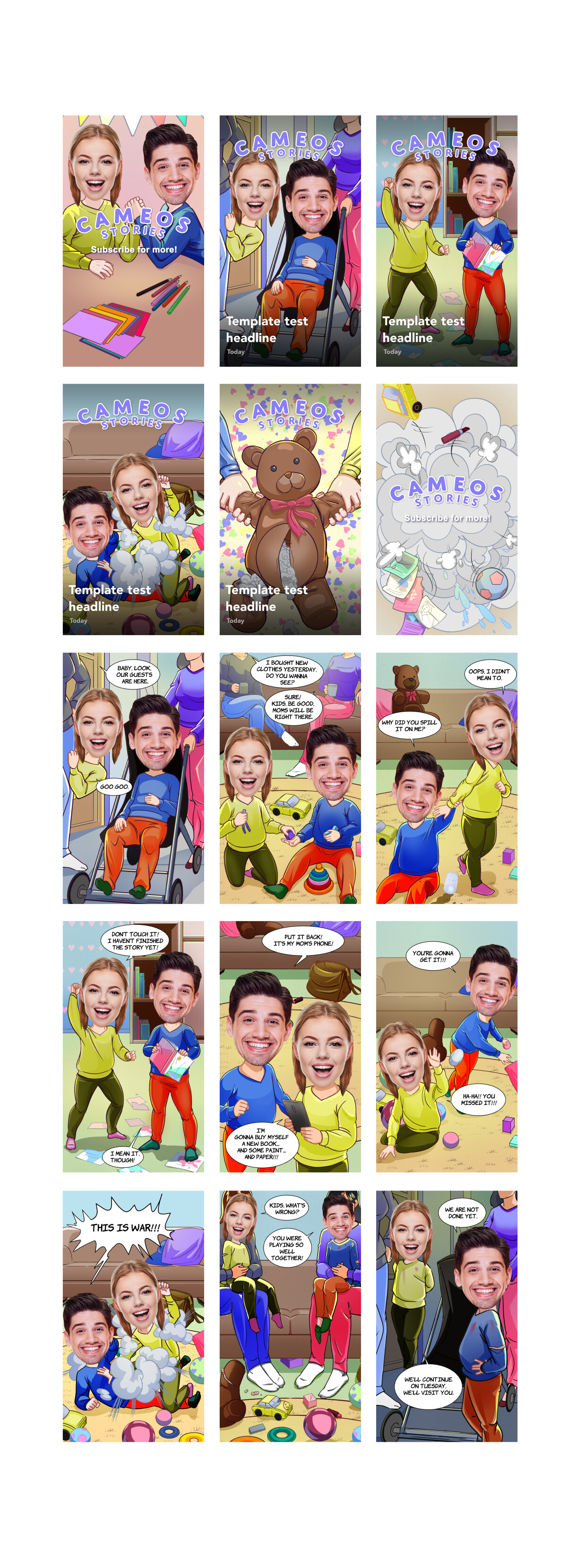 ArtStation - Layout of Snapchat Project "Babies"