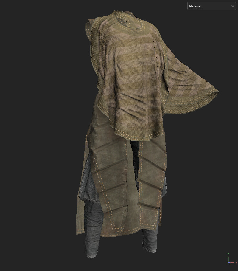 Kaan Tezcan - Free Female Cloth - For Unreal Skeleton - Free On Sketchfab