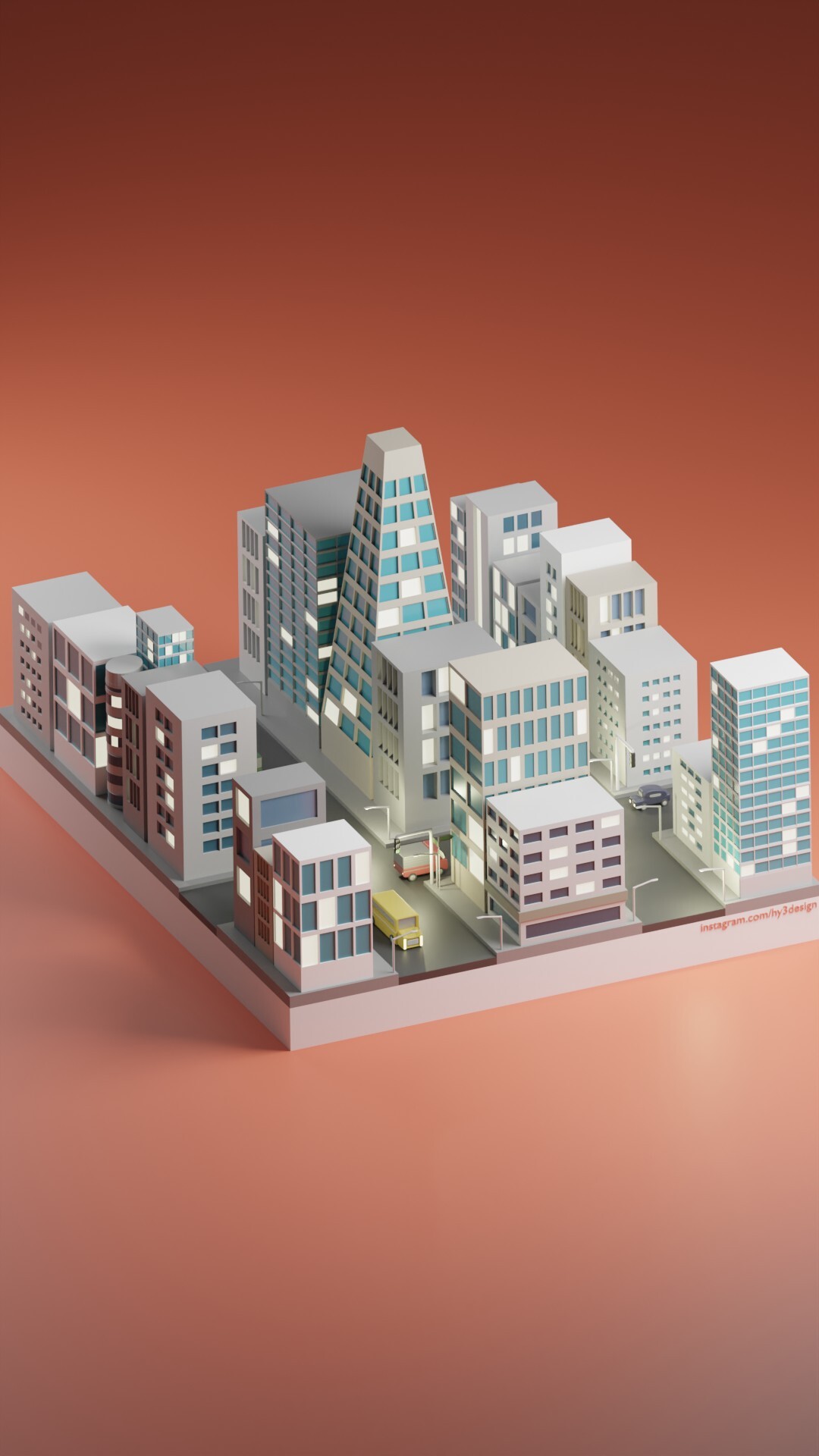 ArtStation - City Diagram - Low Poly Buildings