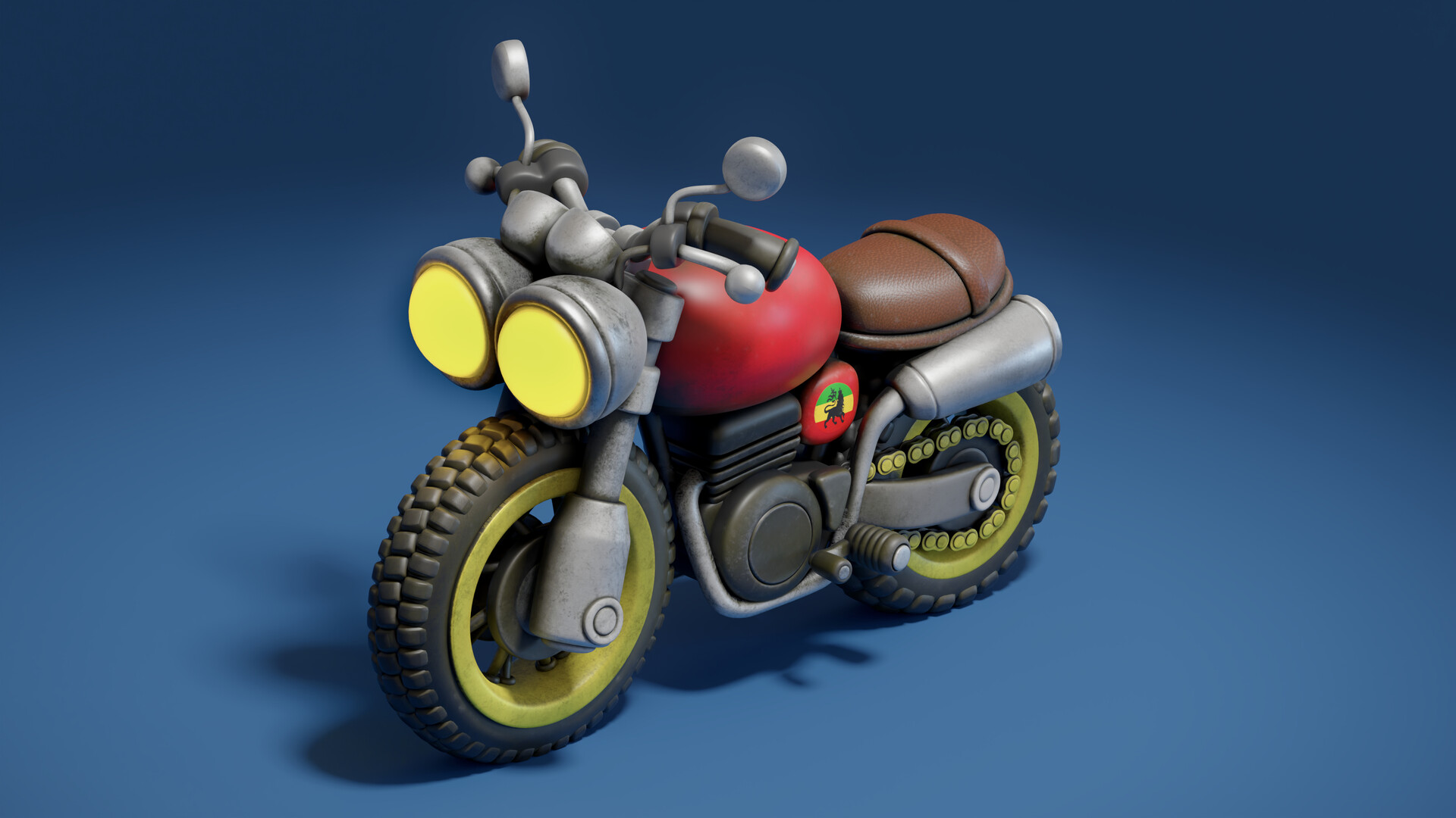 ArtStation - Sweet Stylized Motorcycle