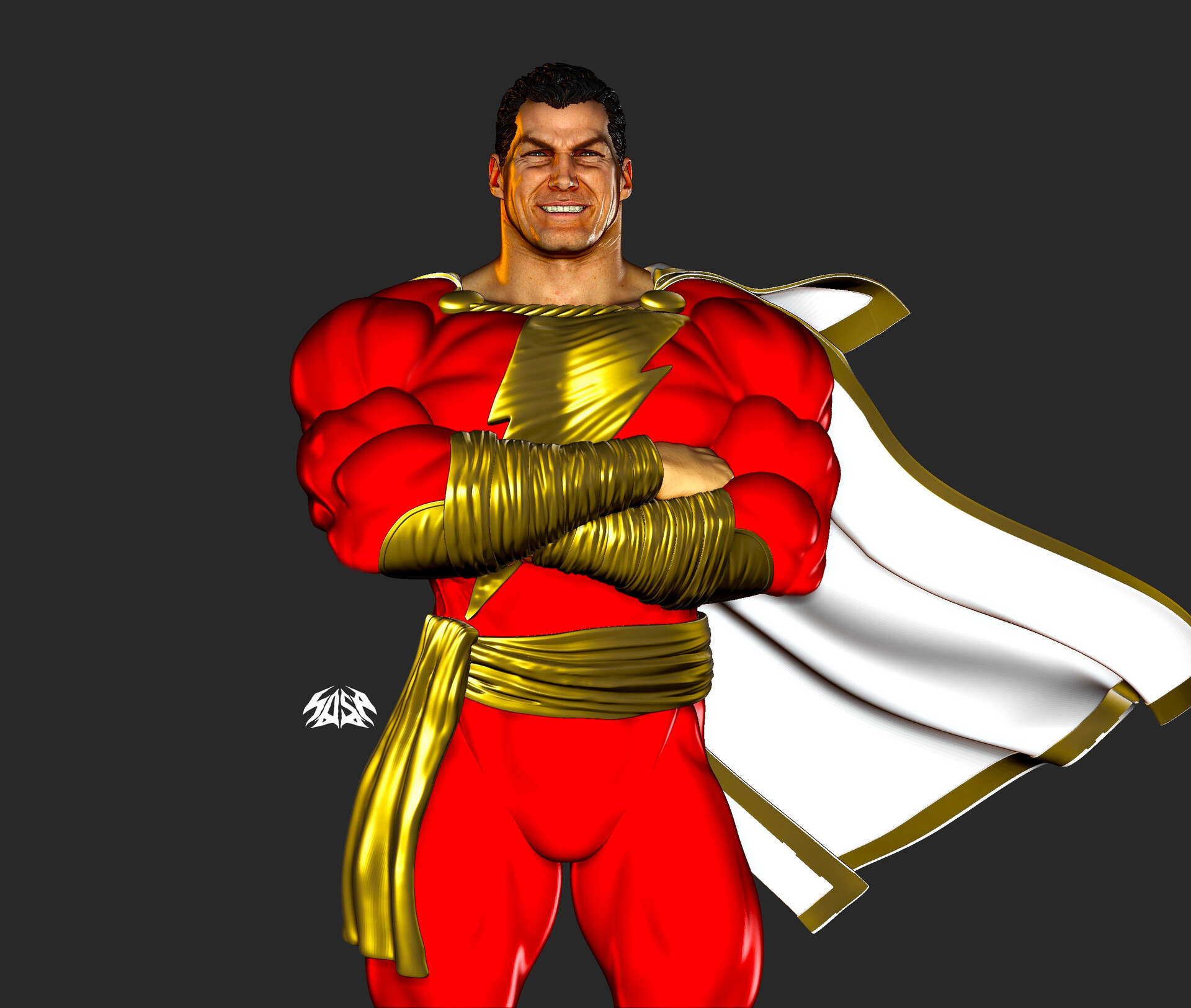 Erick Sosa - Low budget Superman guy progress