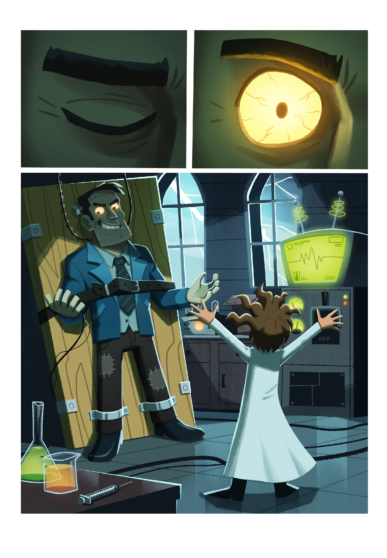 Victor Frankenstein Cartoon