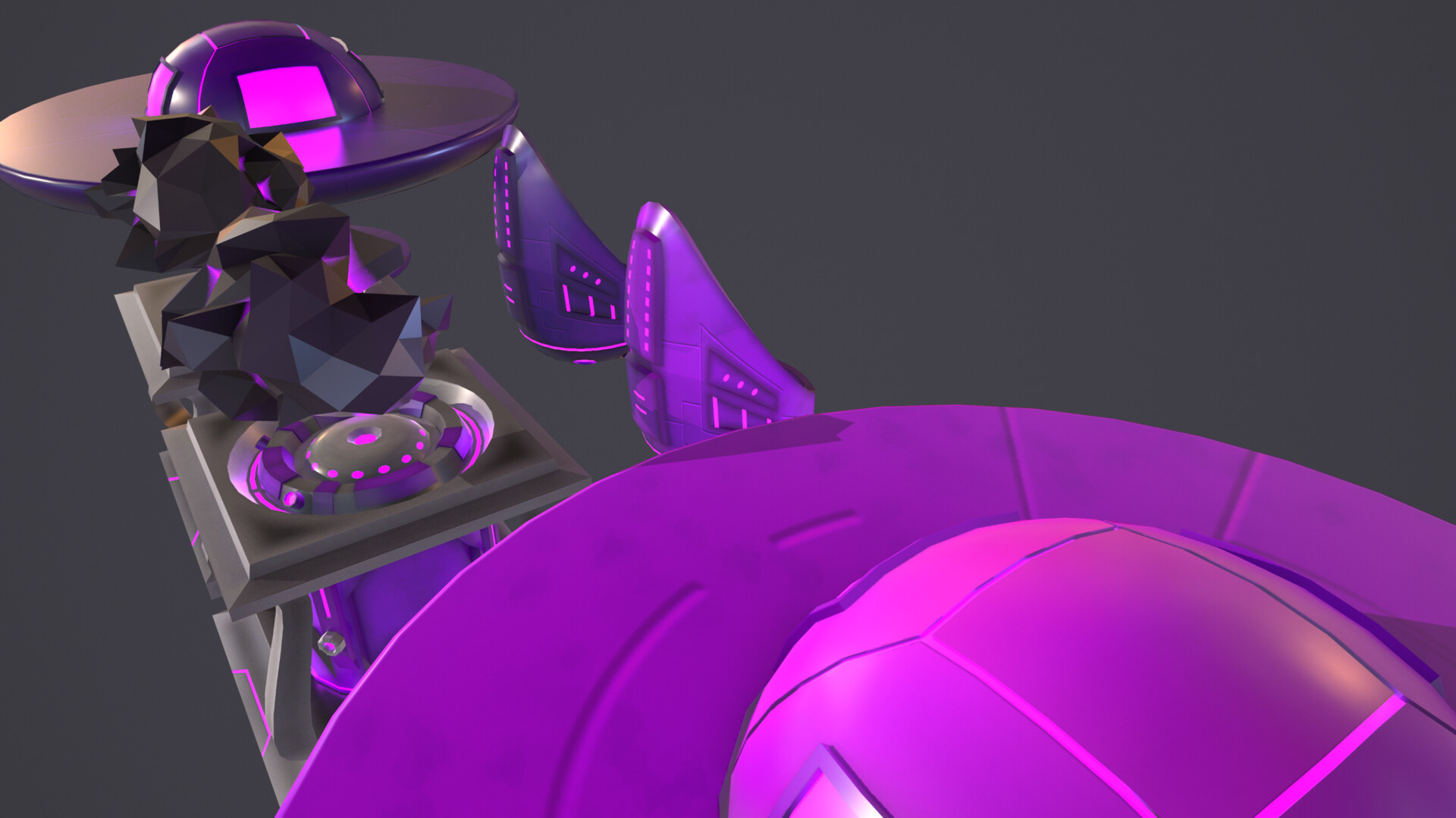 ArtStation - custom made Stand, Asteroid, Chair, Table