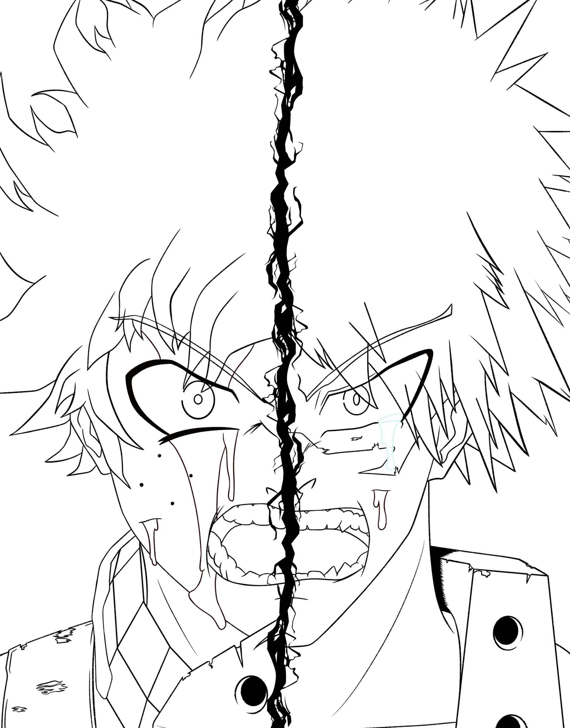 deku colouring pictures