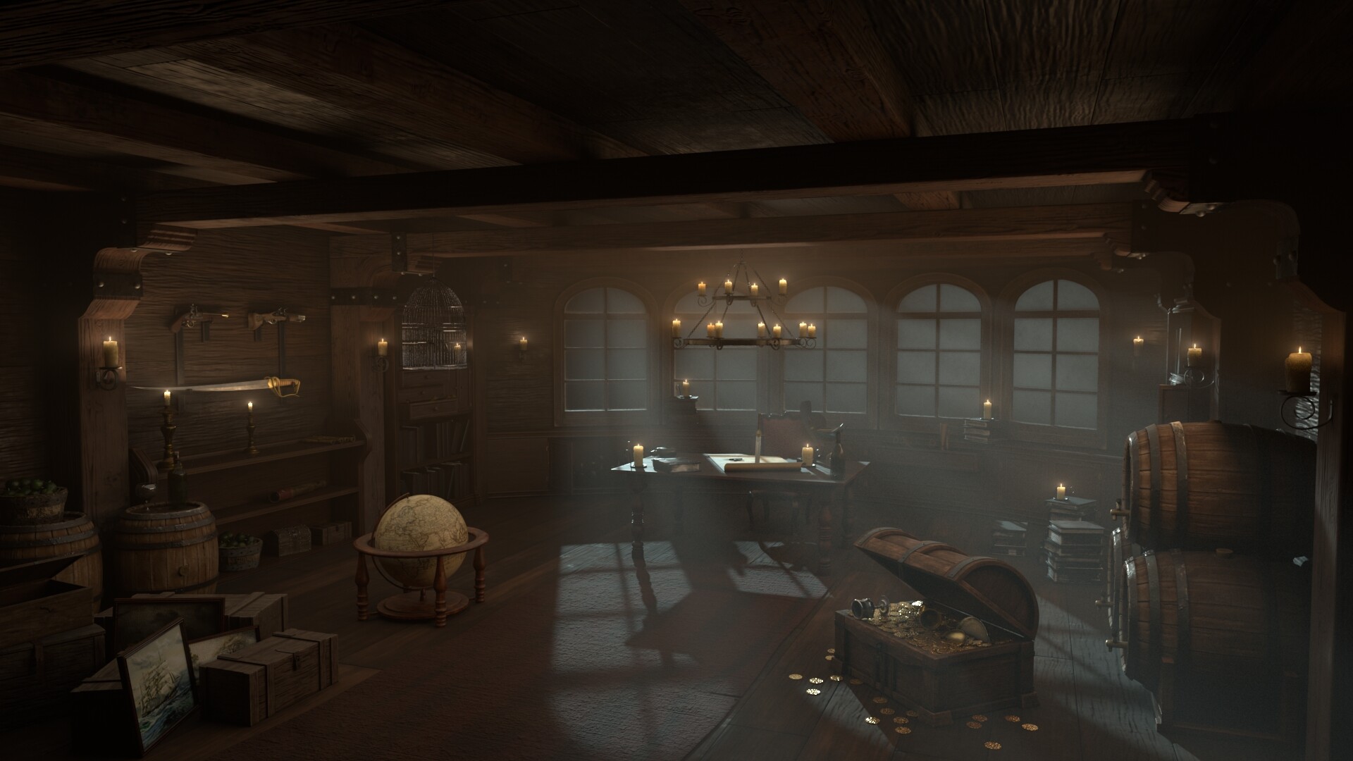 ArtStation - Pirate Cabin