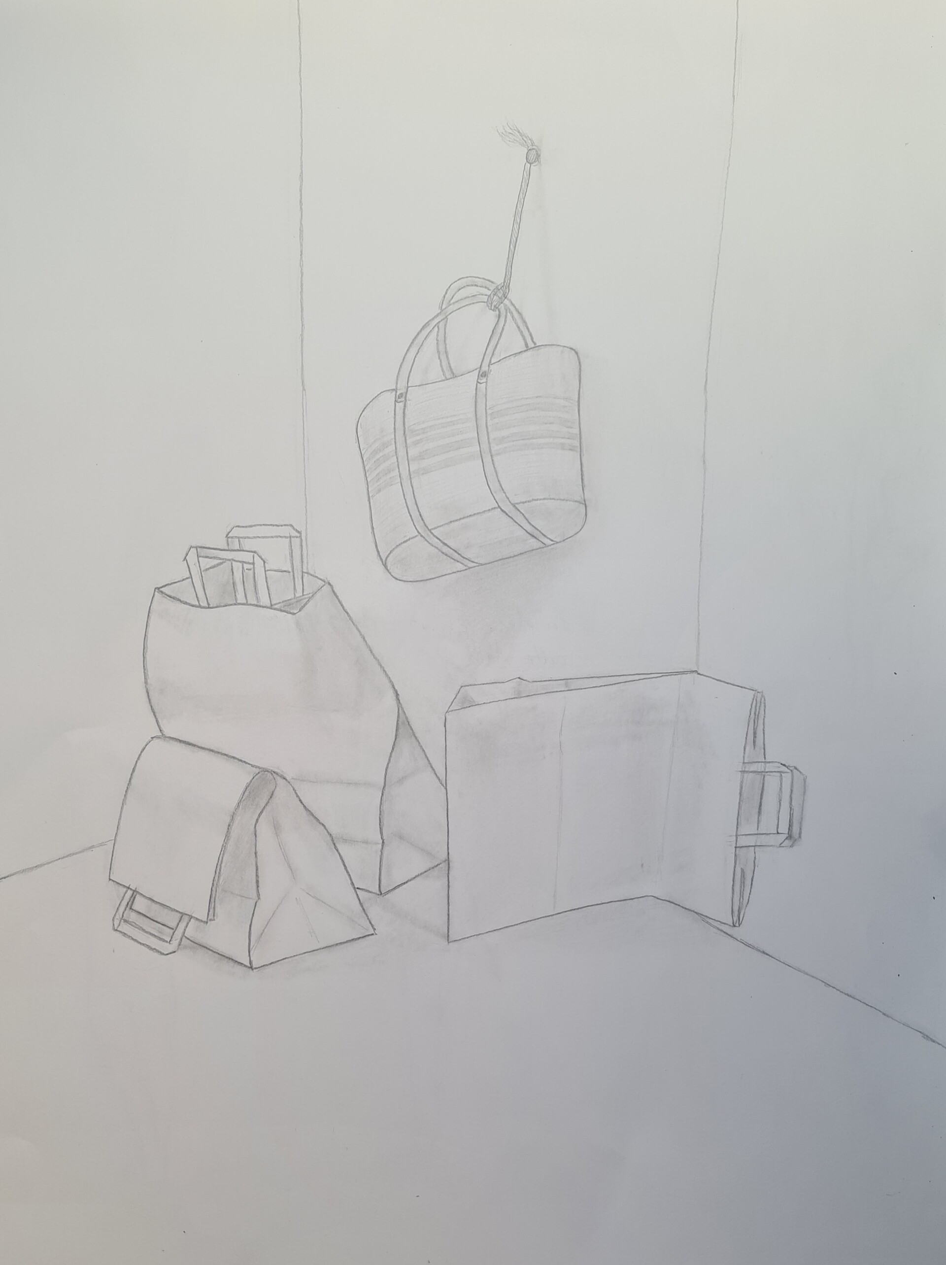 ArtStation - bag drawing