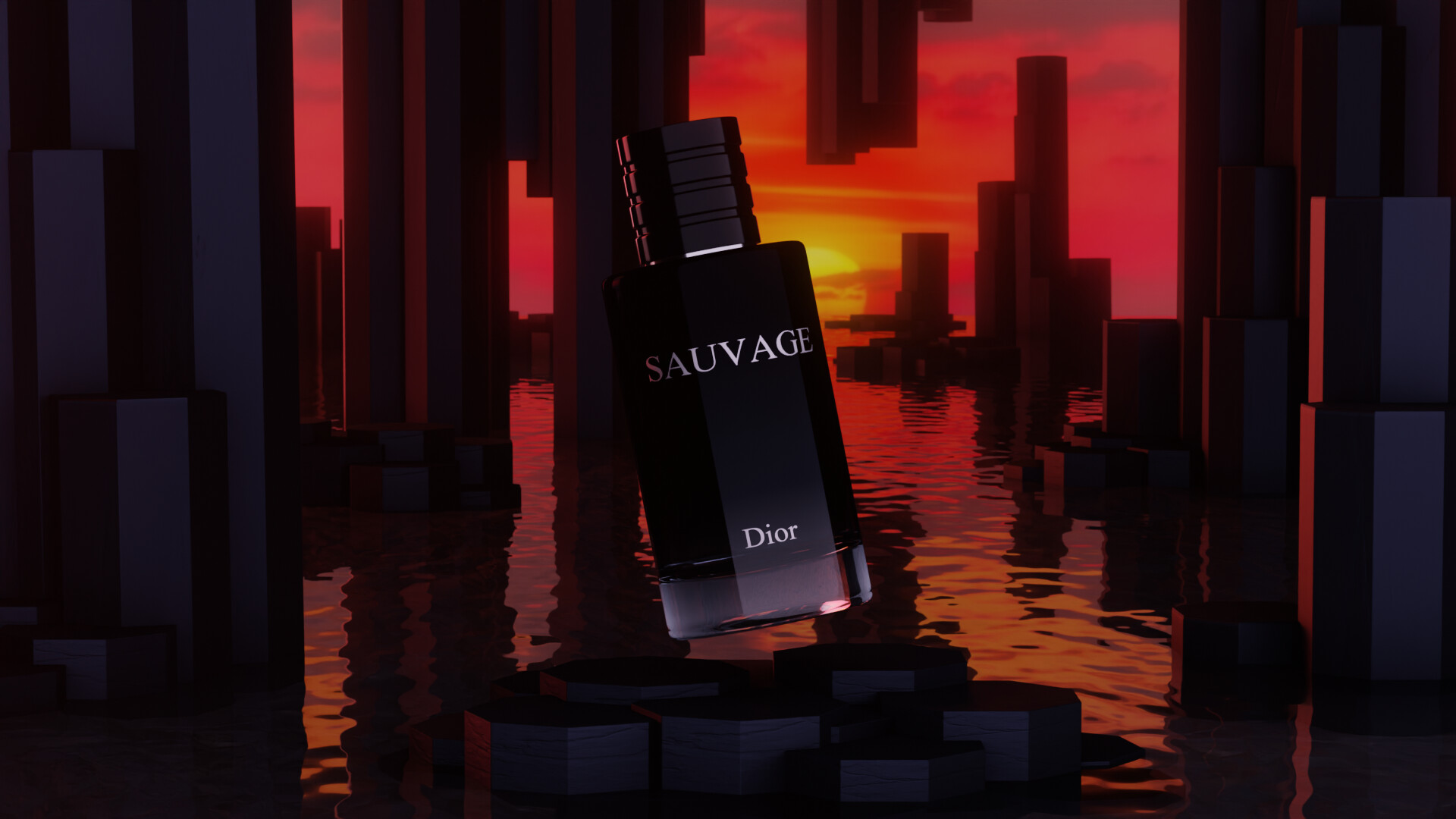 ArtStation - Dior Sauvage visualization