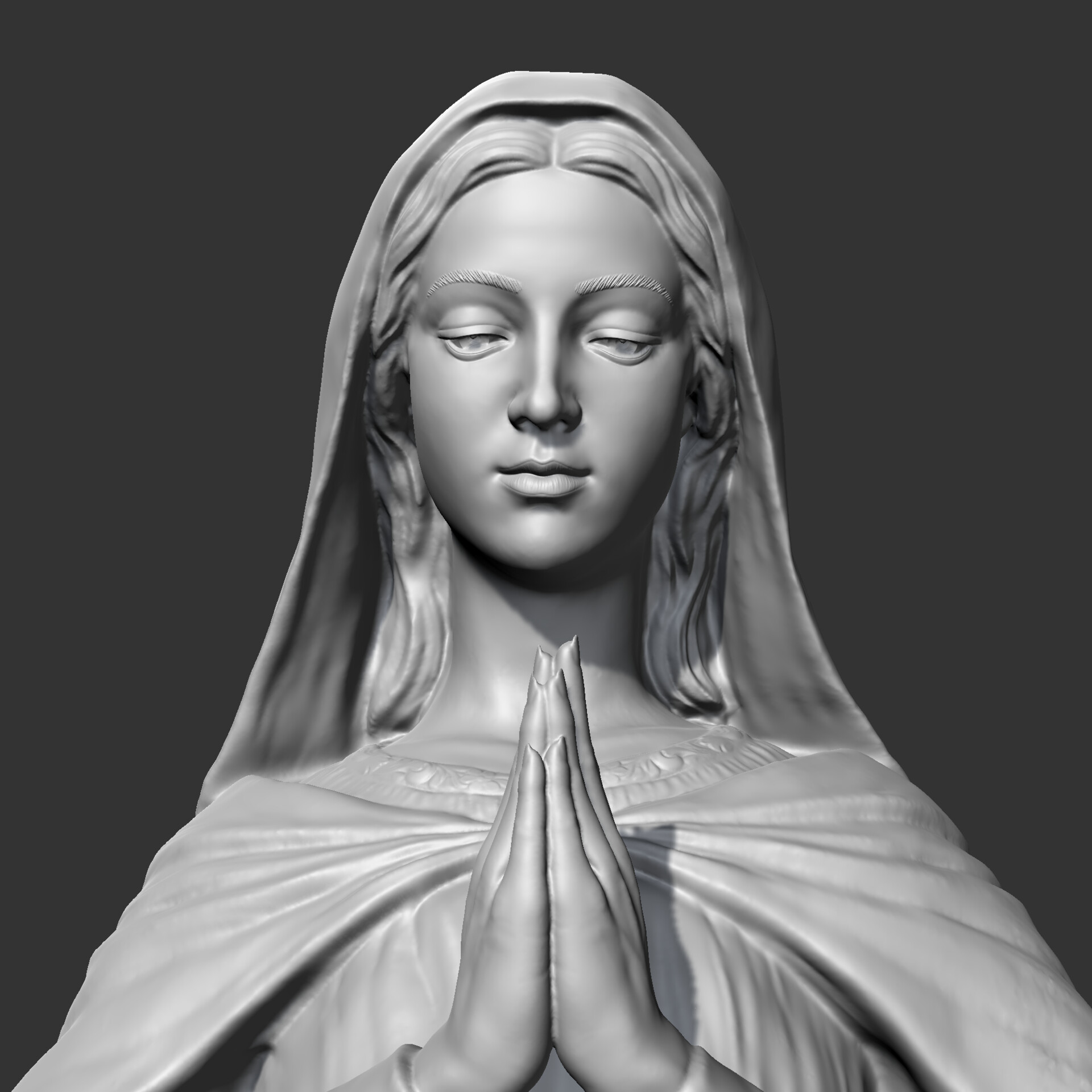 sangho - Virgin Mary Statue 3D print model